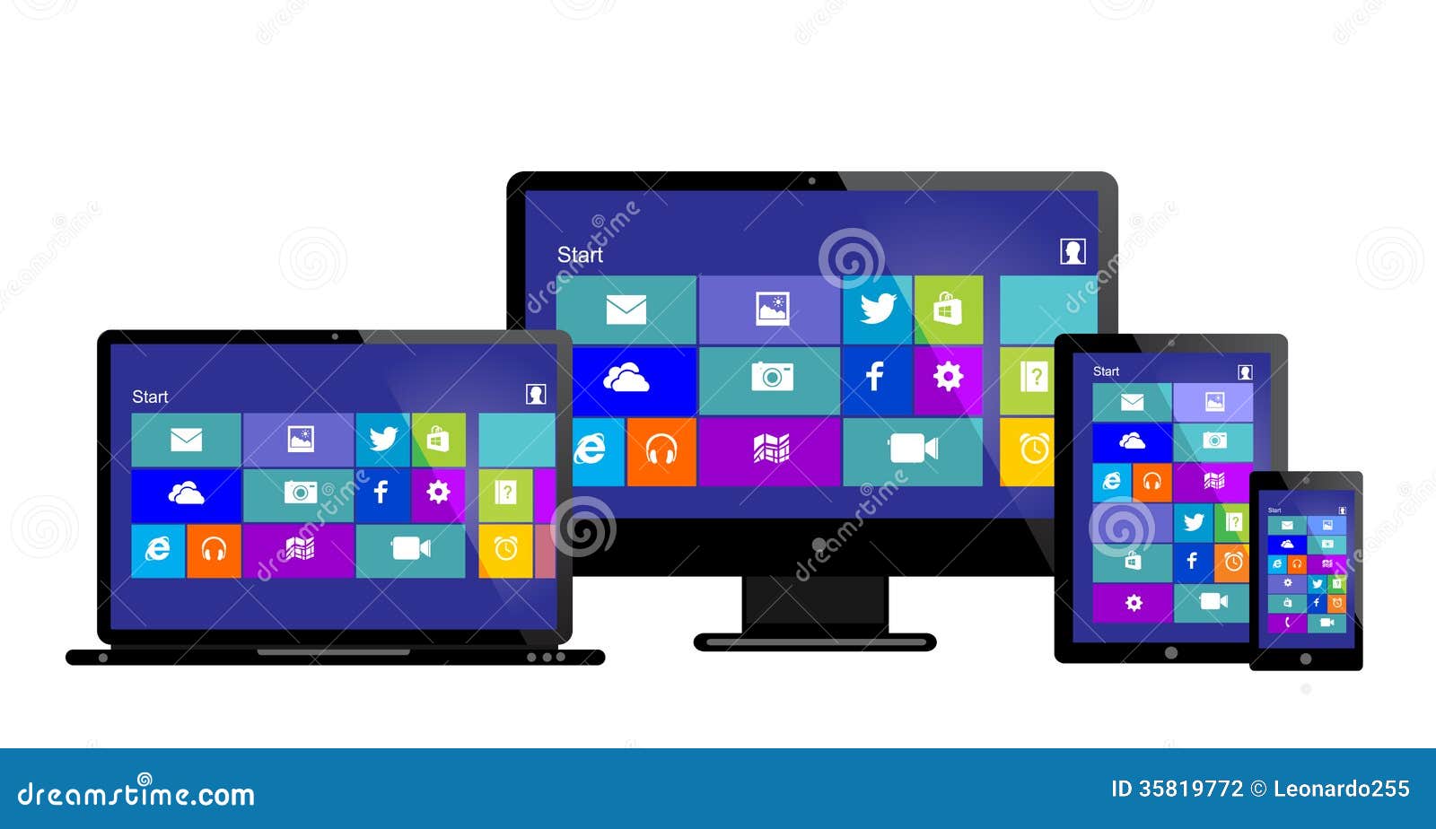Tablet Computer Mobile with Windows 8 Editorial Photography ...