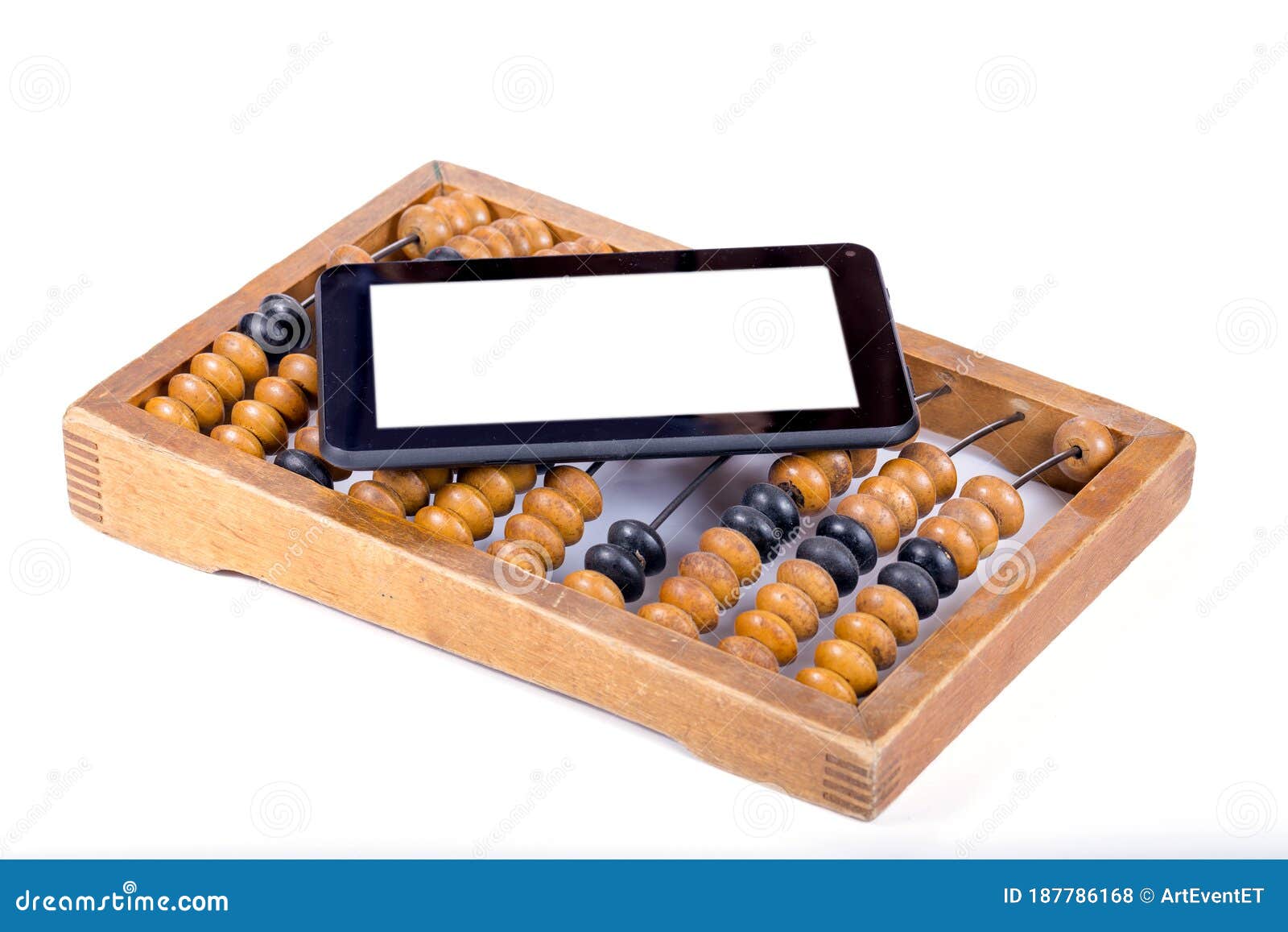 Tablet Computer on Old Accounts Stock Photo - Image of notebook ...