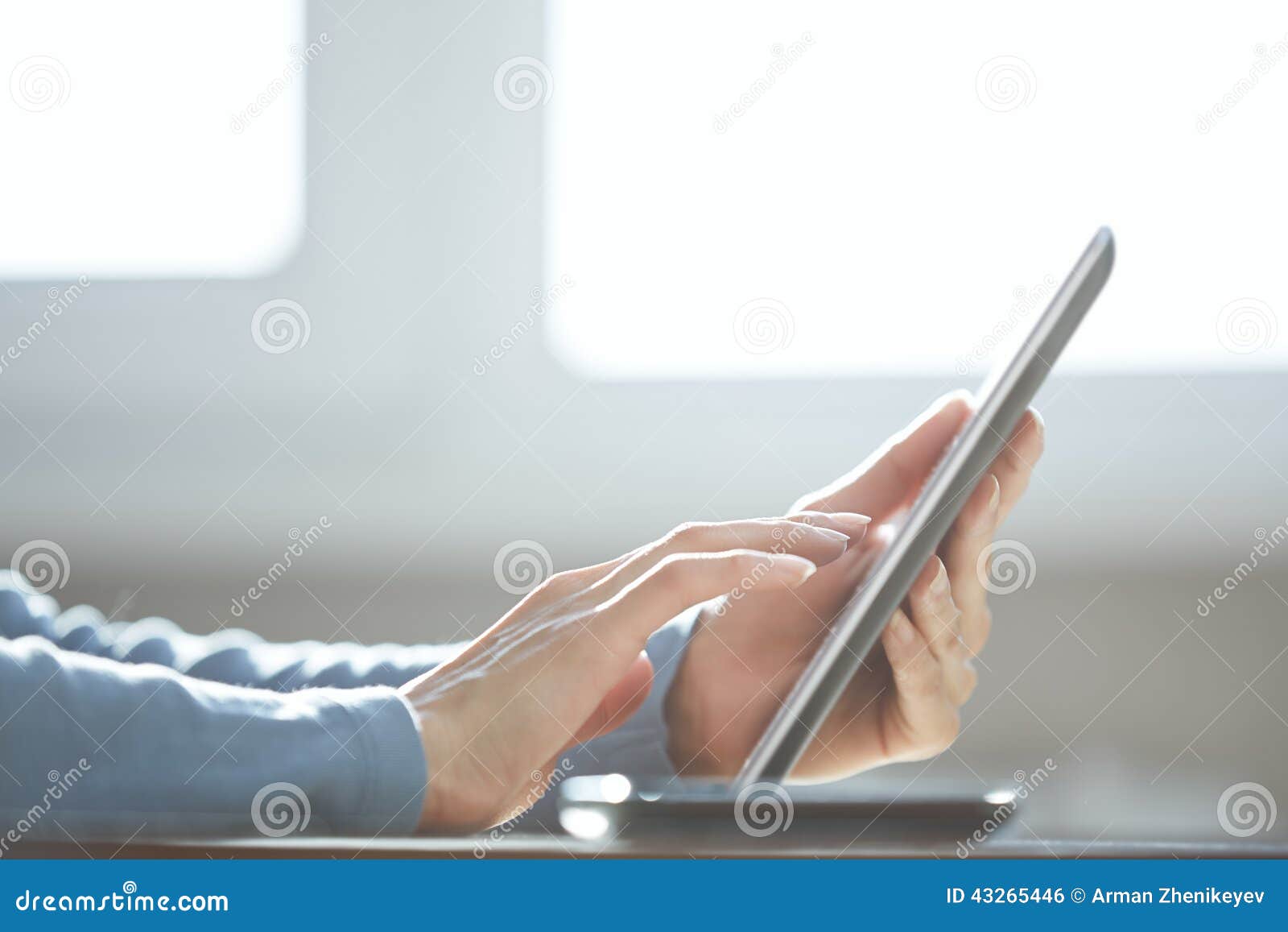 Tablet computer user stock photo. Image of digital, limb - 43265446