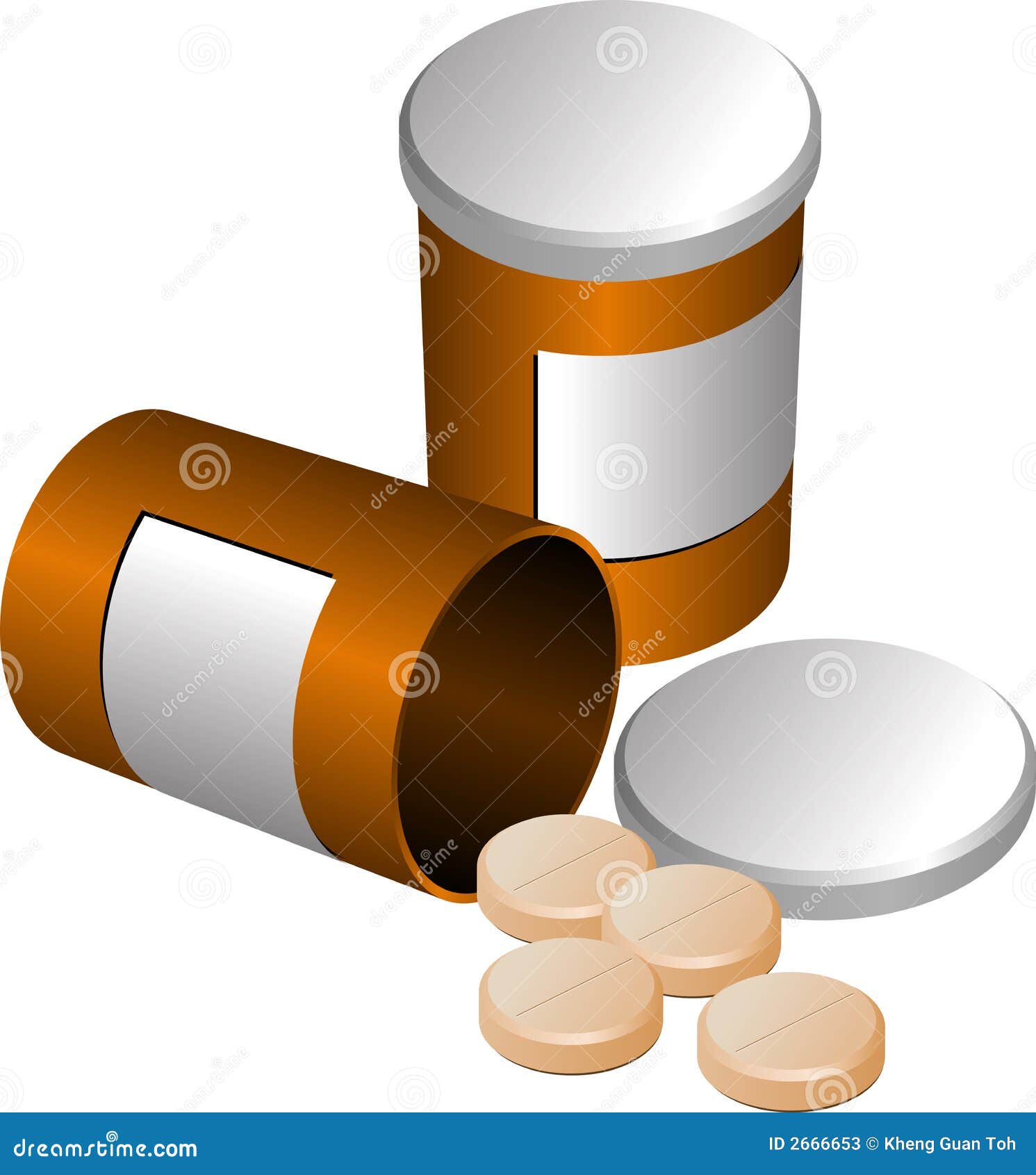 Tablet containers stock vector. Illustration of closed - 2666653