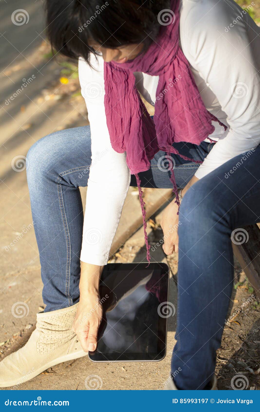 The tablet is crushed stock image. Image of damage, personal - 85993197