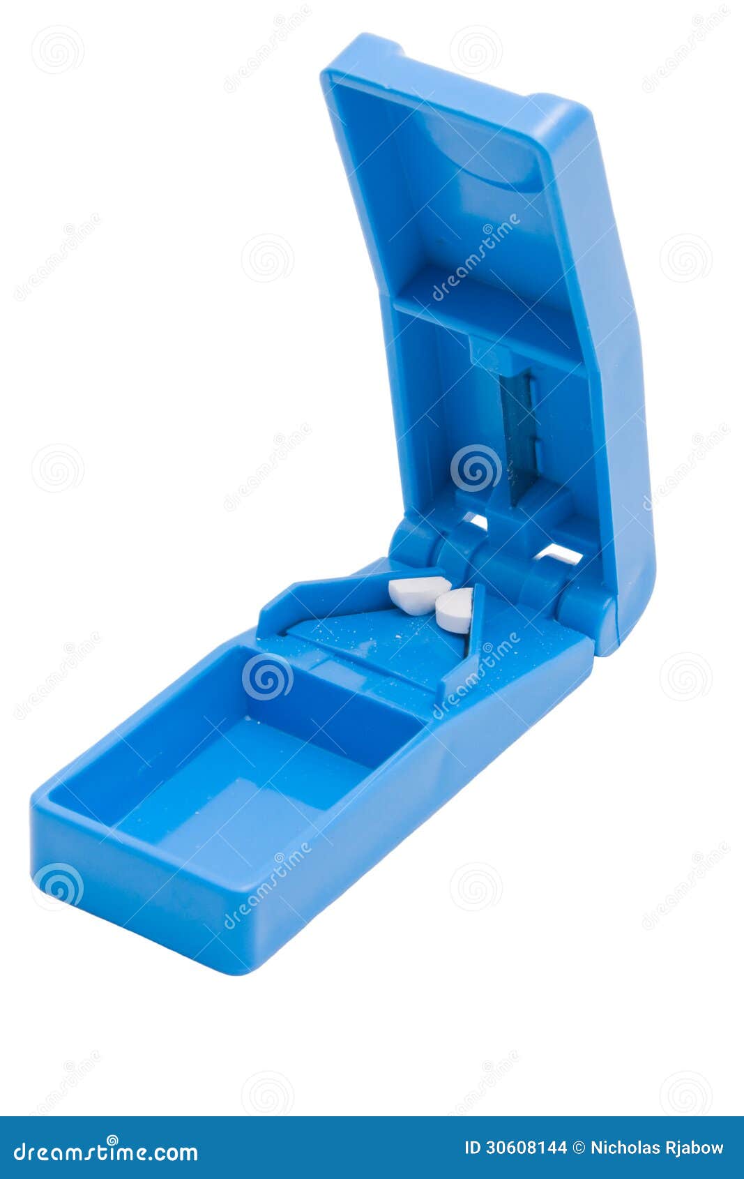 Tablet Cutter stock photo. Image of halved, cutter, plastic - 30608144