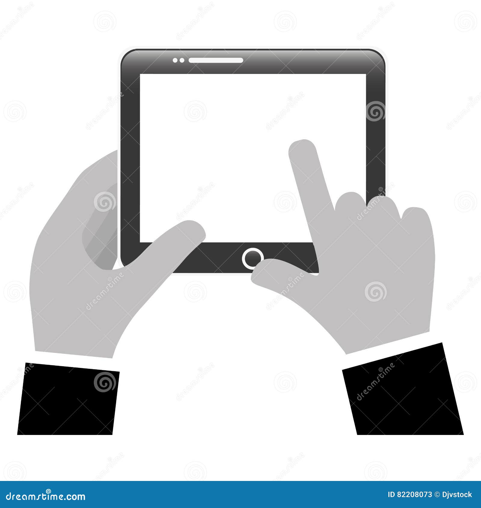 Tablet device icon stock vector. Illustration of holding - 82208073
