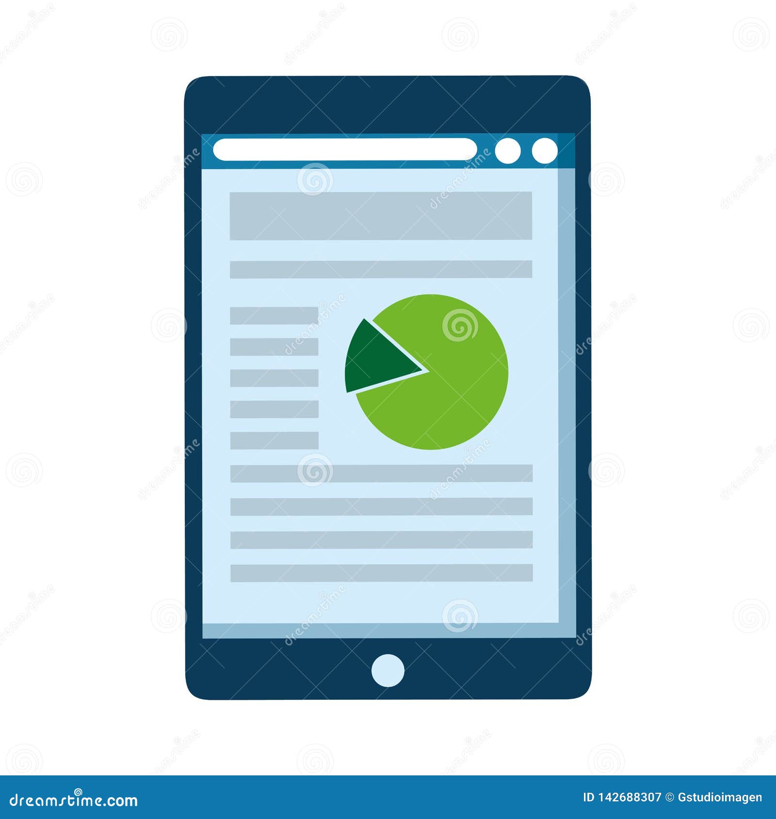 Tablet Device with Statistics Stock Vector - Illustration of touch ... Tablet Device with Statistics Stock Vector - Illustration of touch ...