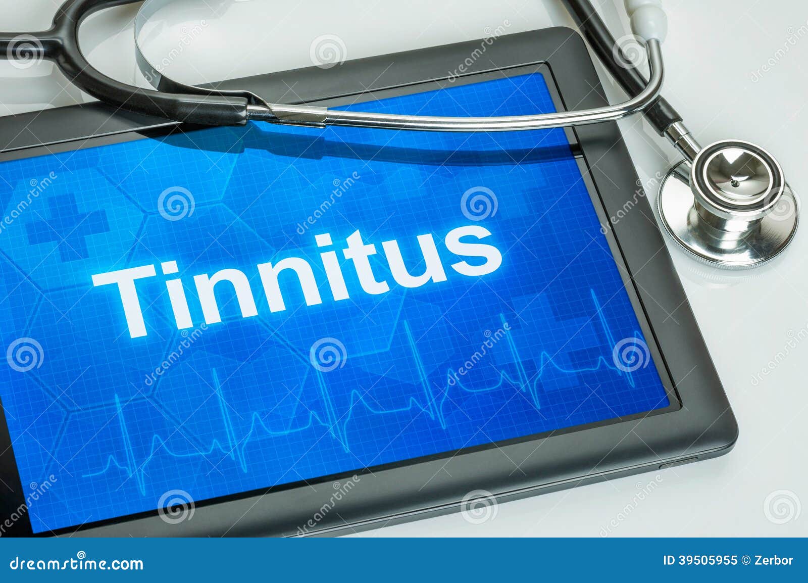 Tablet with the Diagnosis Tinnitus Stock Image - Image of hospital ...