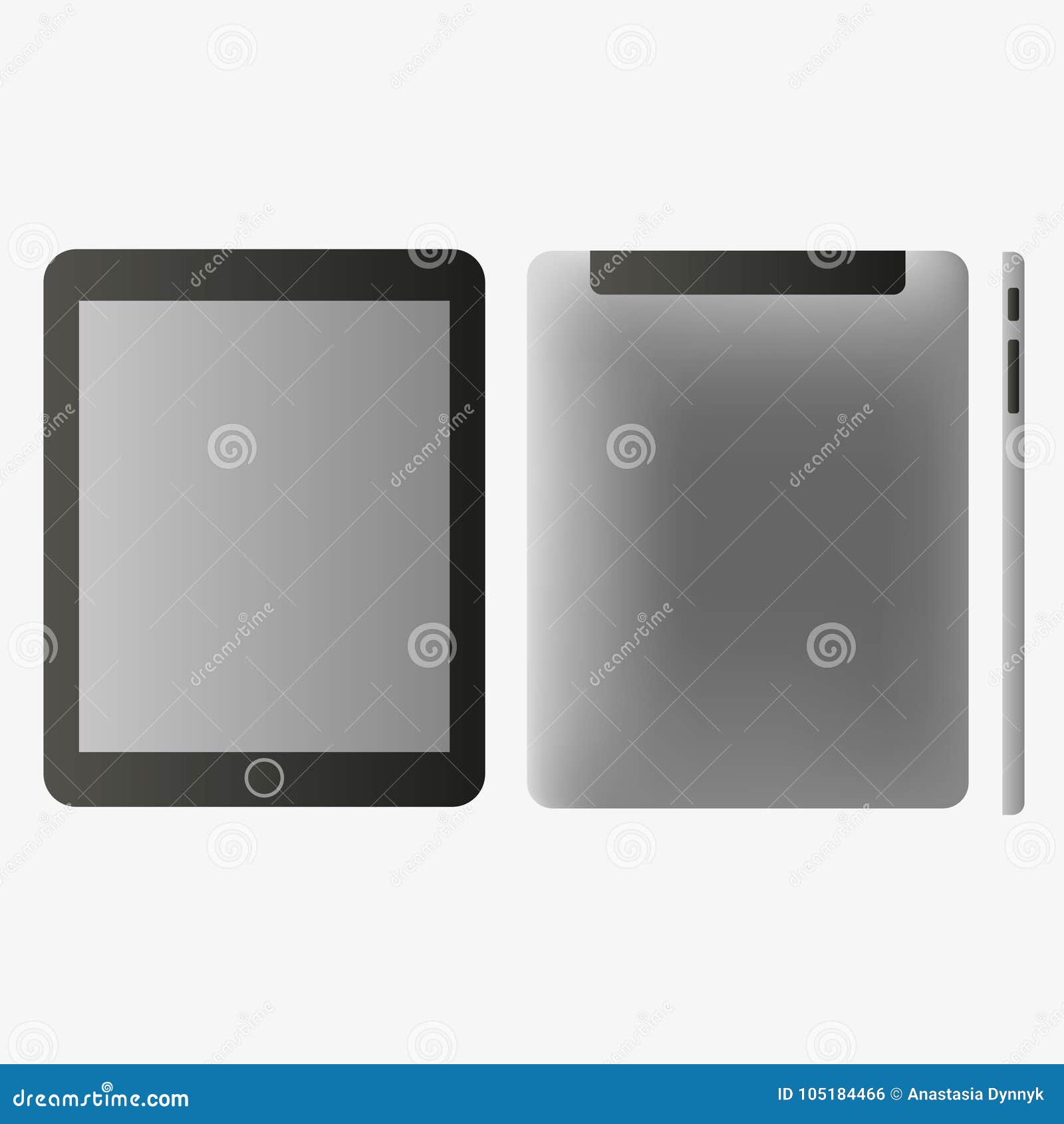 Tablet from Different Angles Stock Vector - Illustration of smart ...