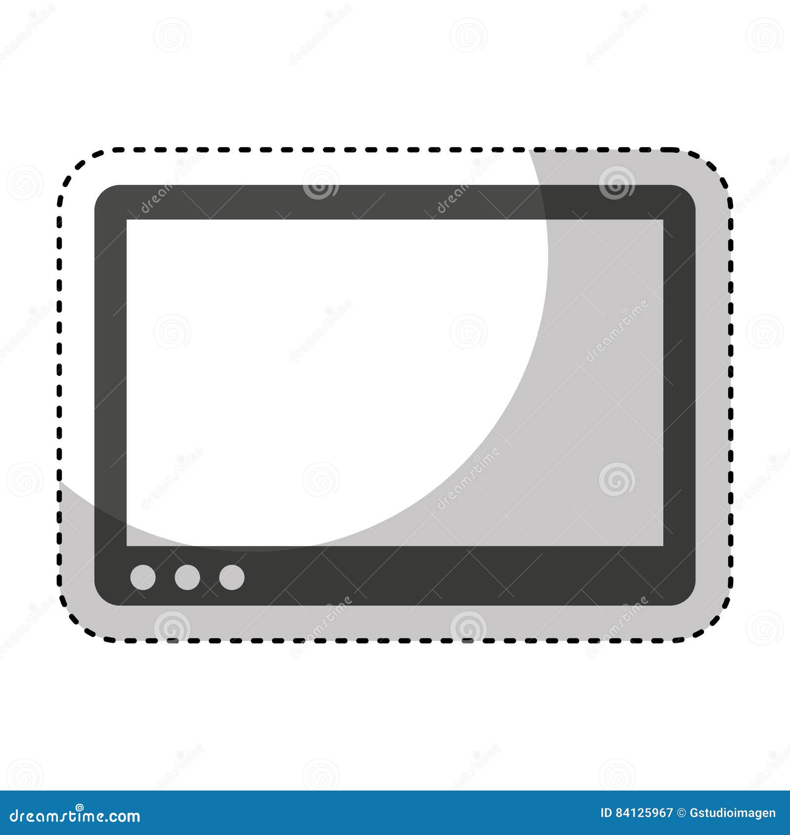 Tablet Electronic Device Icon Stock Illustration - Illustration of view ...