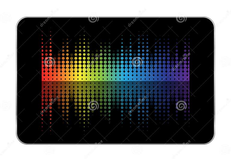 Tablet equalizer stock vector. Illustration of voice - 60327856