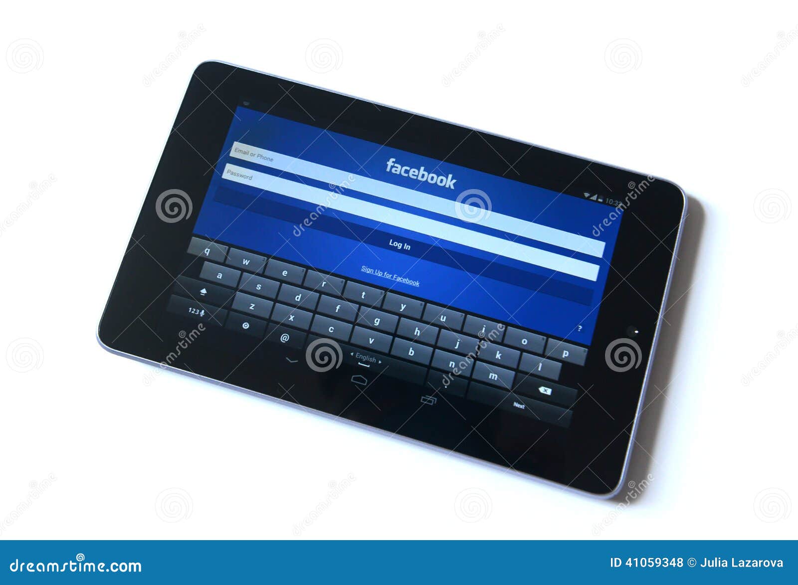 Tablet facebook editorial stock photo. Image of black - 41059348