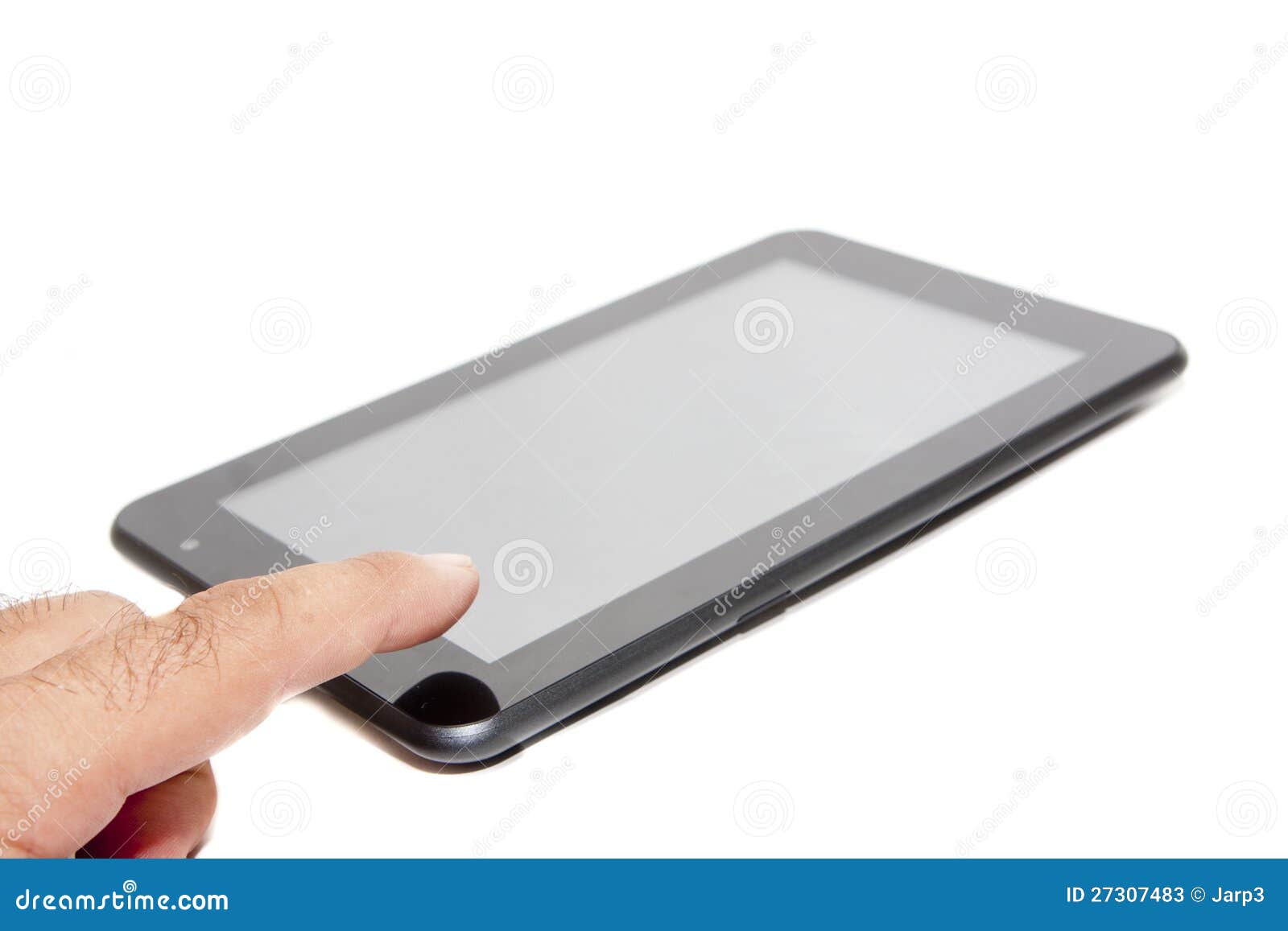 Tablet finger stock image. Image of phone, isolated, mobile - 27307483