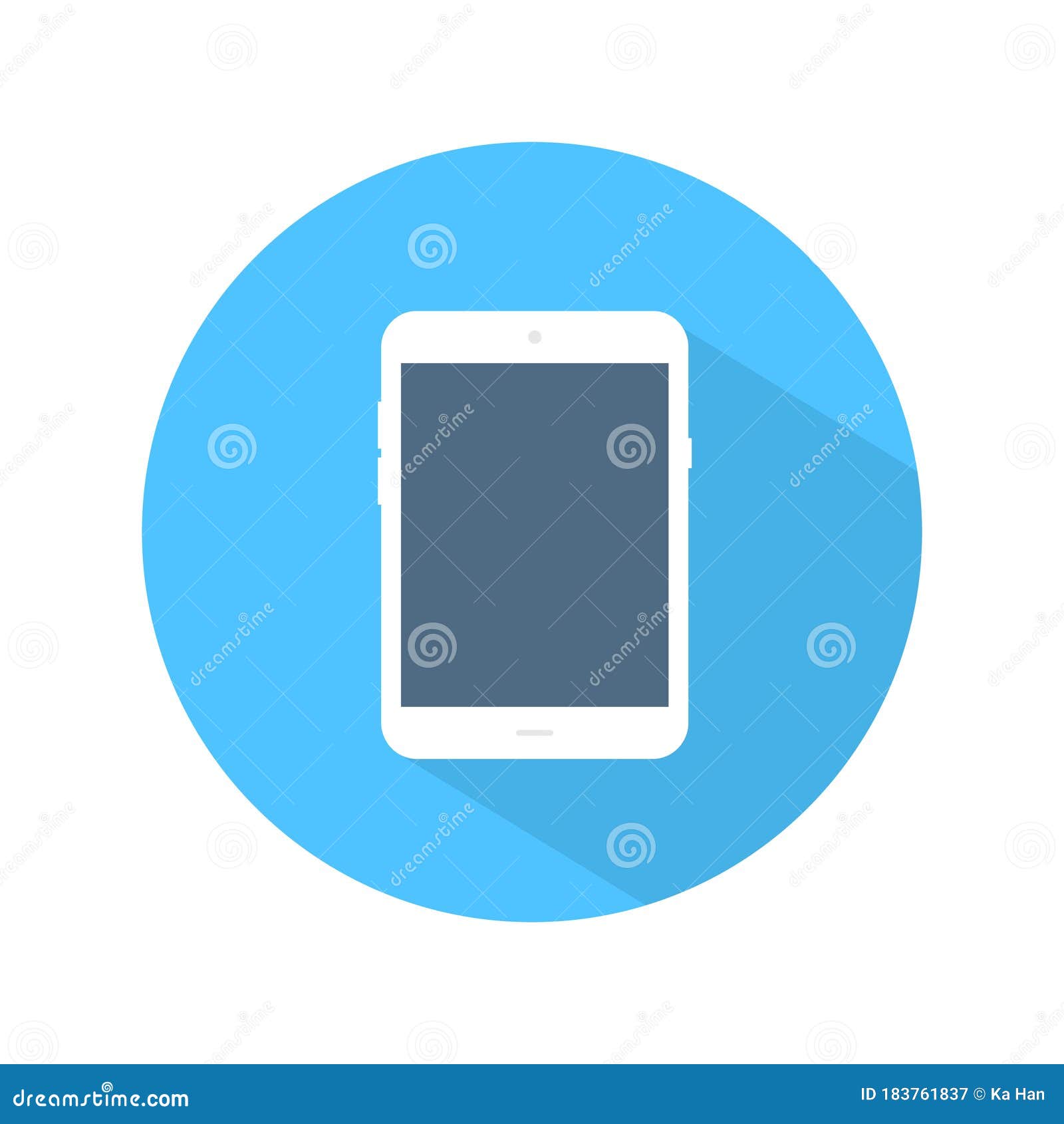 Tablet Flat Icon Vector. Modern Tab Design Illustration Stock Vector ...