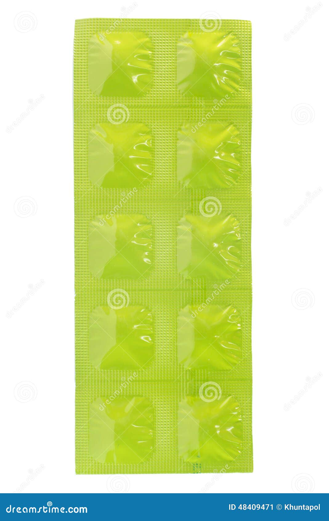 Tablet in Green Aluminum Foil Strip Stock Image - Image of aluminum ...