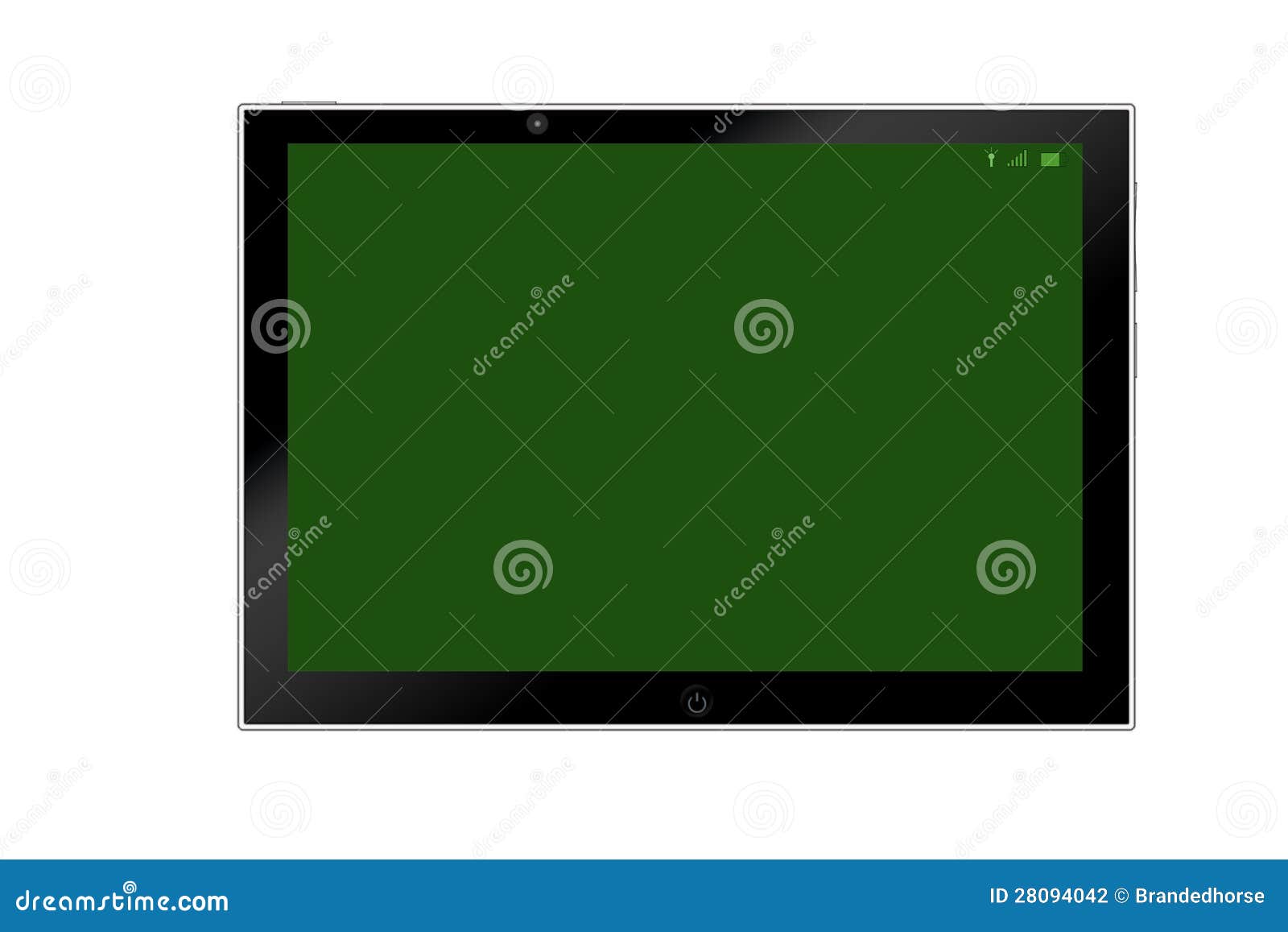 Tablet Green Screen Illustration Stock Illustration - Illustration of ...