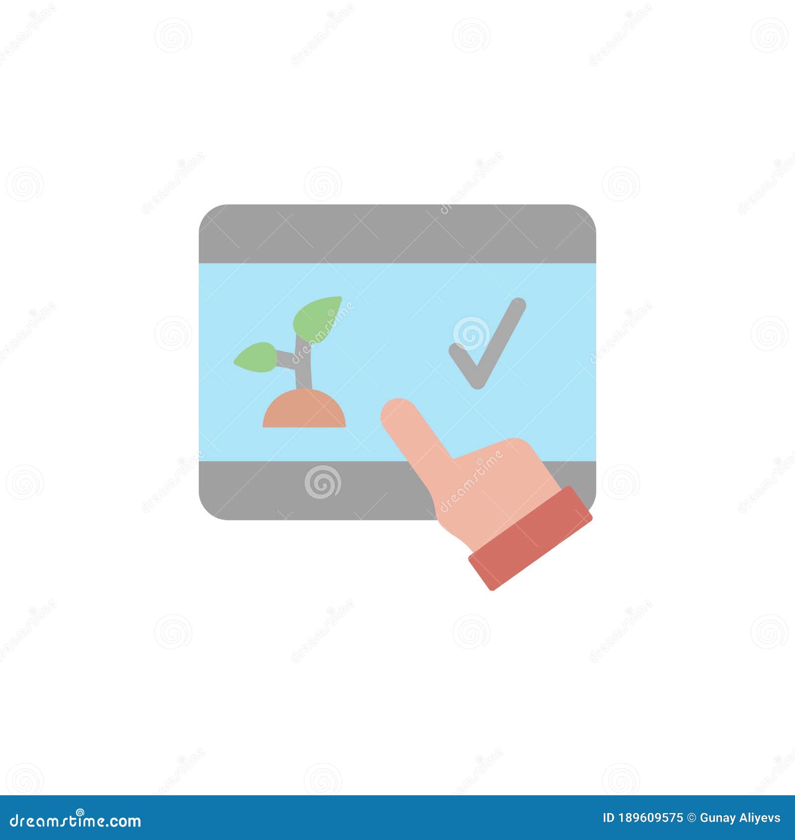 Tablet, Hand, Control Icon. Simple Color Vector Elements of Automated ...