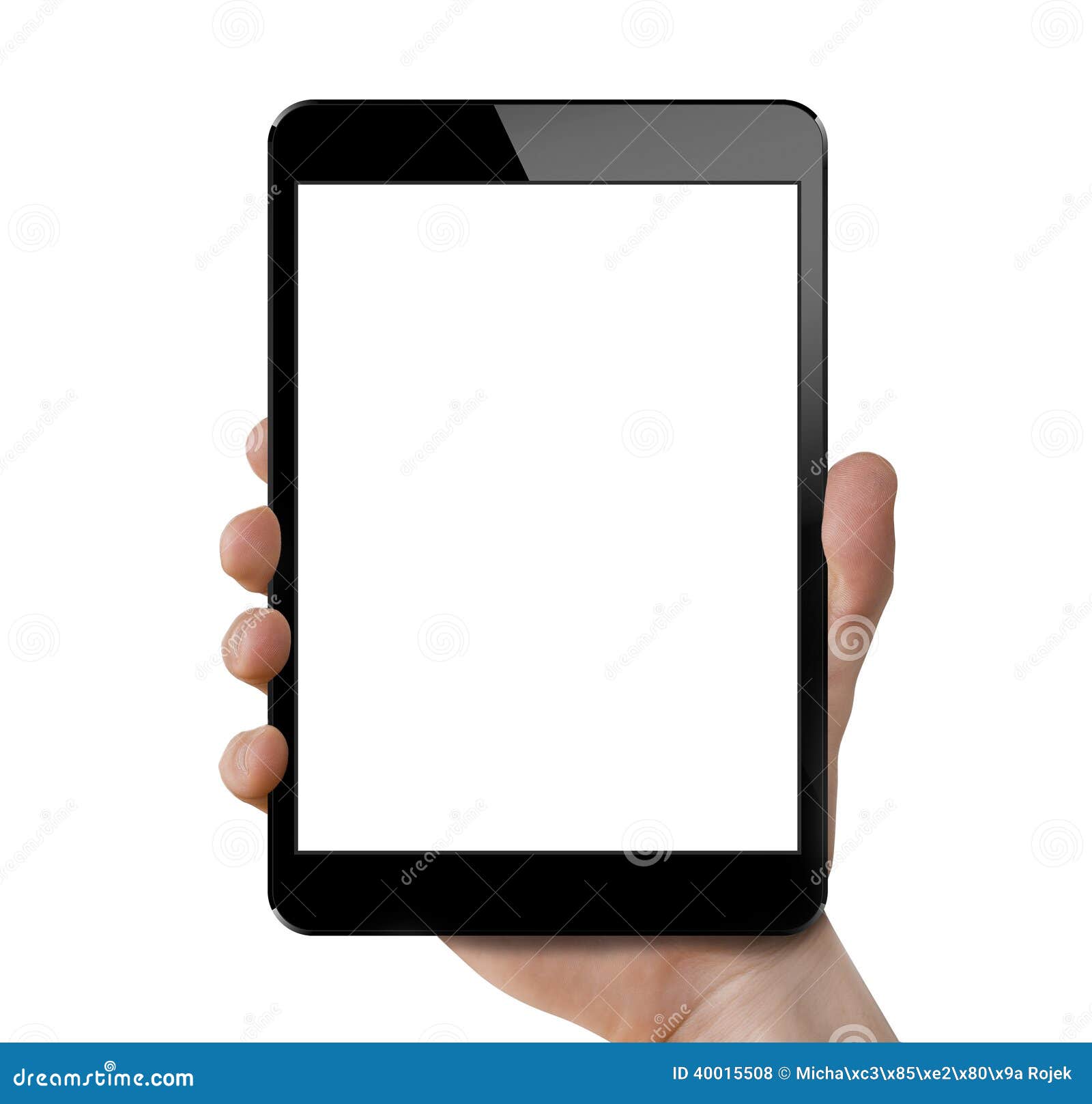 Tablet in hand stock photo. Image of hand, editorial - 40015508