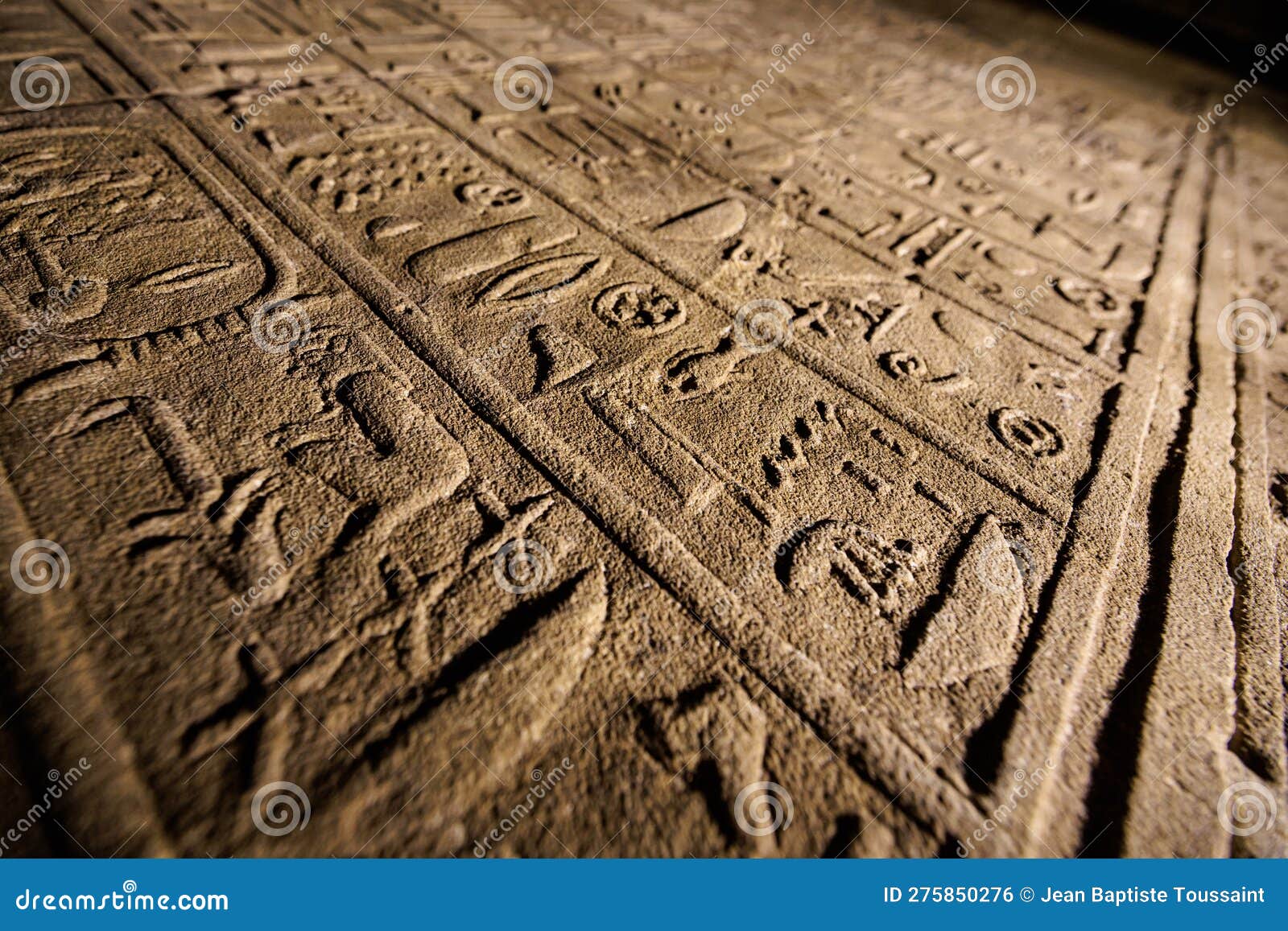 Tablet and Hieroglyphes Inside Isis Temple in Philae - Aswan - Egypt ...
