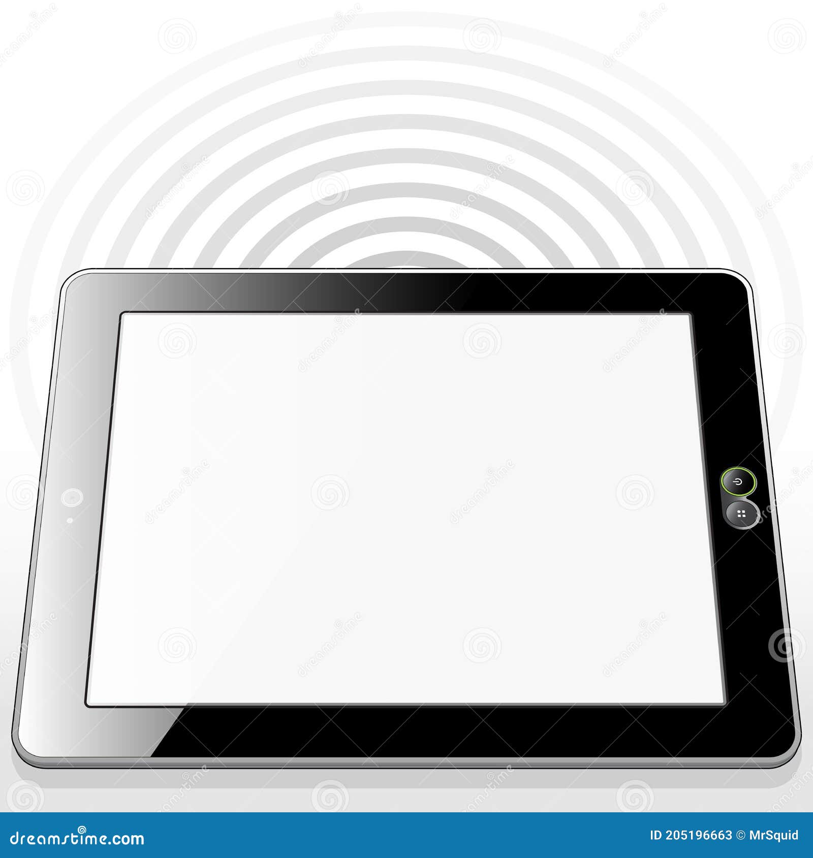 Network Tablet Wi-Fi stock vector. Illustration of network - 205196663