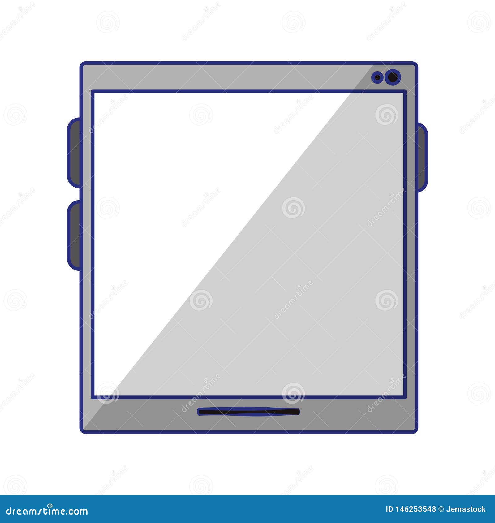 Tablet icon cartoon stock vector. Illustration of internet - 146253548
