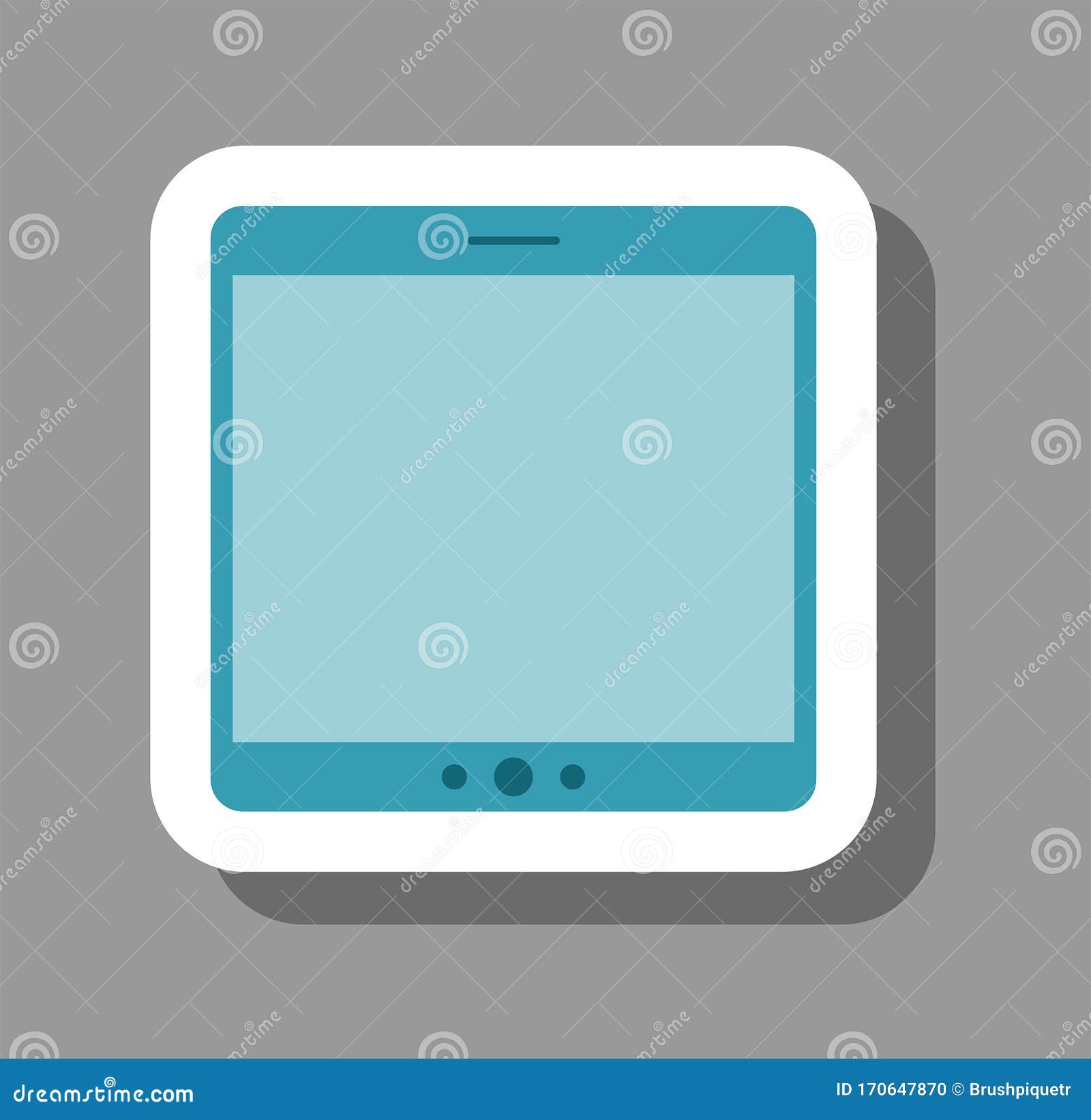 Tablet Icon for Presentation Symbols Stock Vector - Illustration of ...
