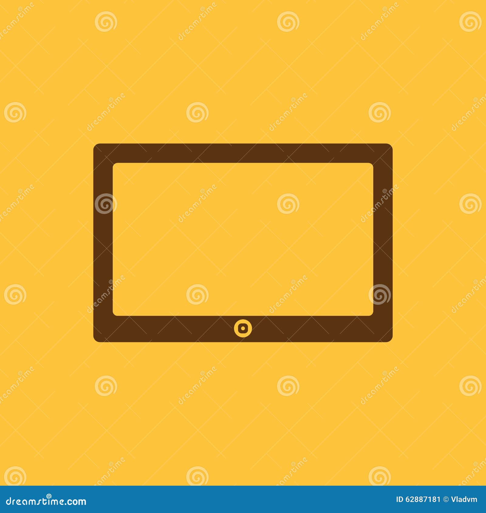 The Tablet Icon. Tablet Symbol Stock Illustration - Illustration of ...