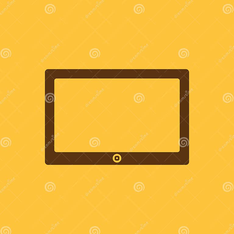 The Tablet Icon. Tablet Symbol Stock Illustration - Illustration of ...