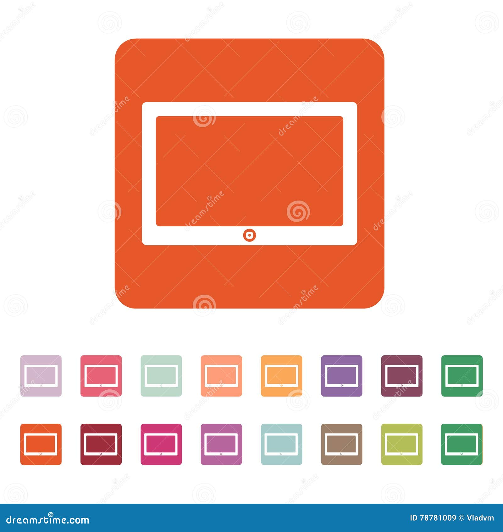 The Tablet Icon. Tablet Symbol Stock Vector - Illustration of food ...