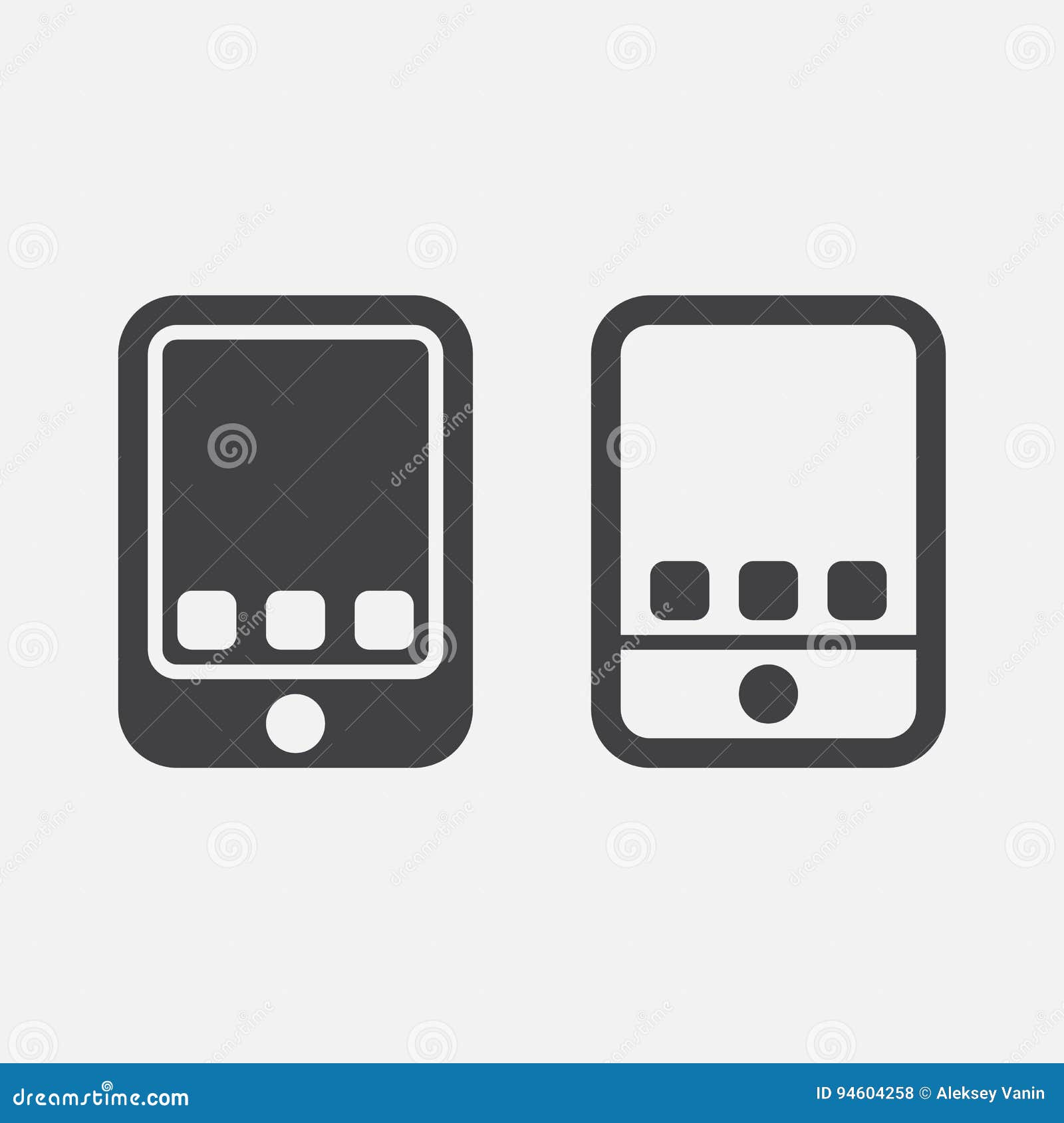 Tablet Icon Vector Isolated on White . Stock Vector - Illustration of ...