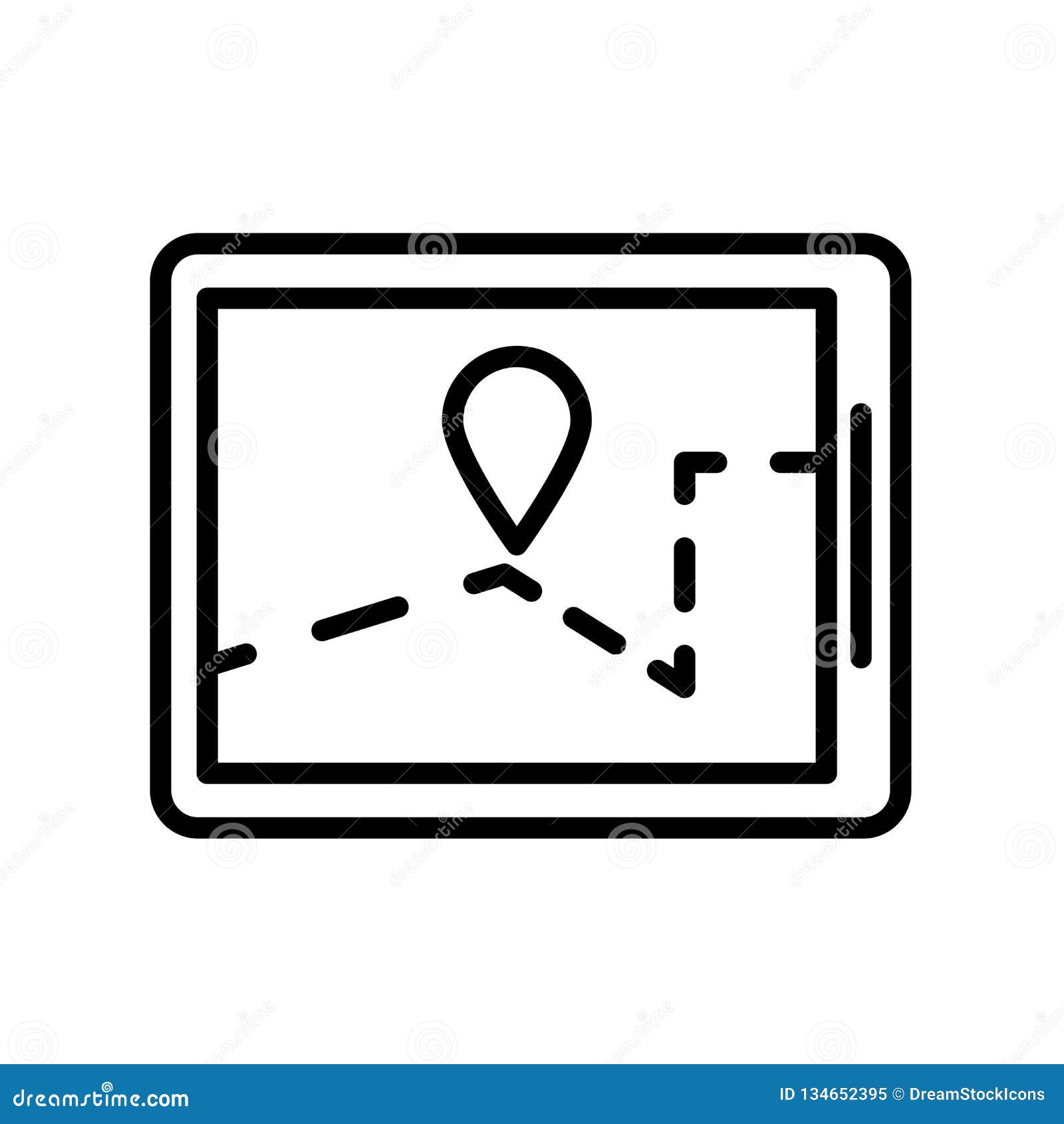 Tablet Icon Vector Isolated on White Background, Tablet Sign , Line or ...