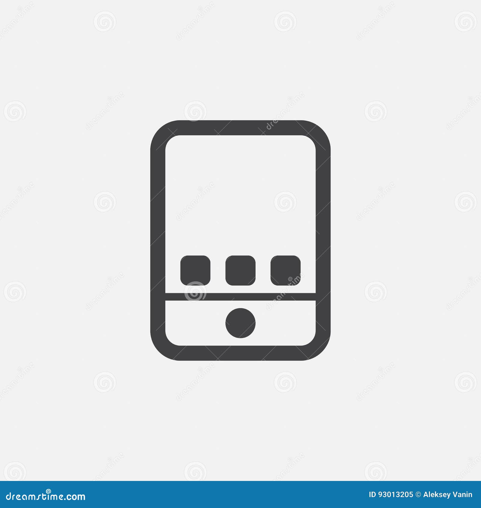 Tablet Icon, Vector Logo, Linear Pictogram Isolated on White, Pixel ...