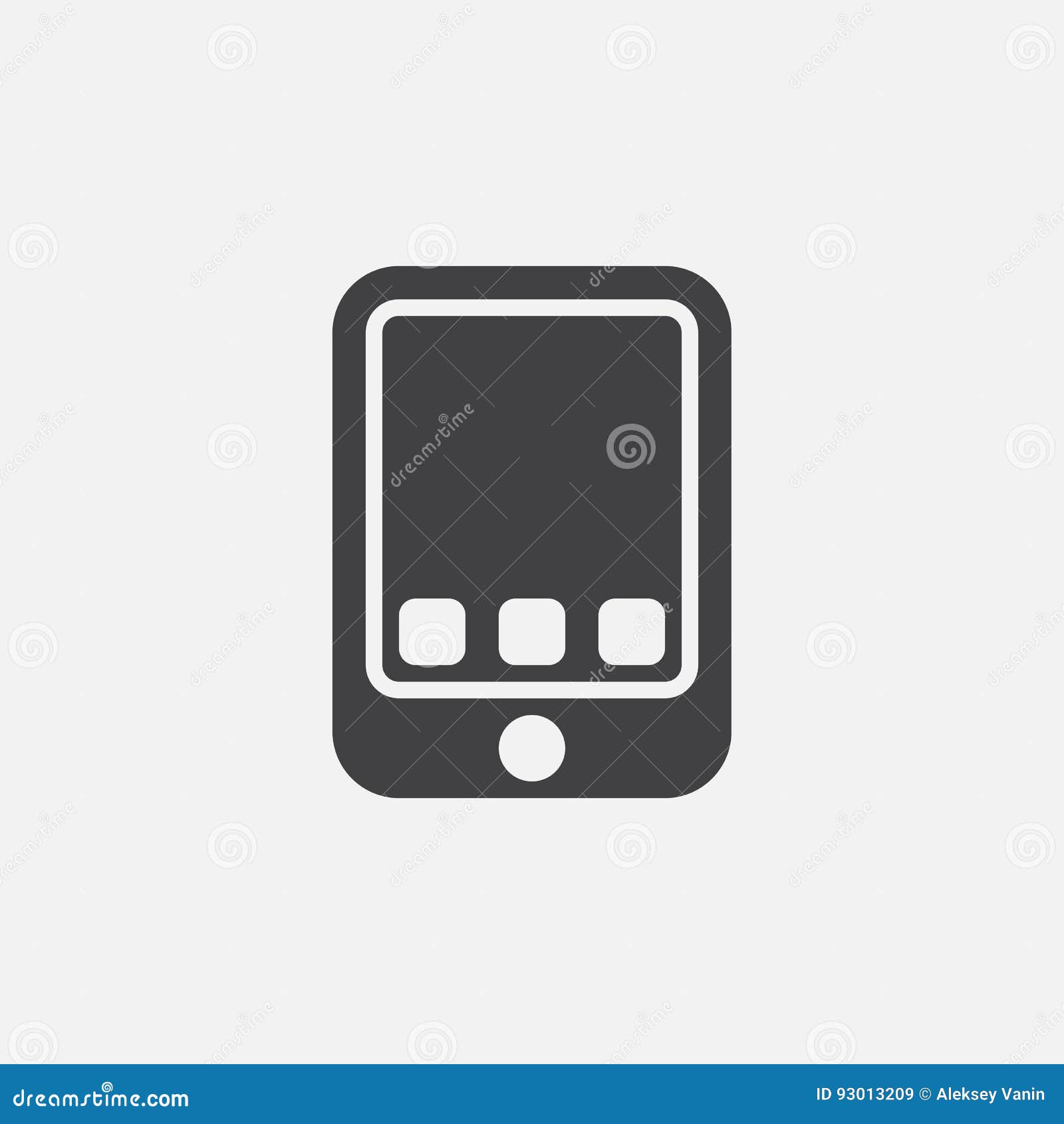 Tablet Icon, Vector Logo, Linear Pictogram Isolated on White, Pixel ...