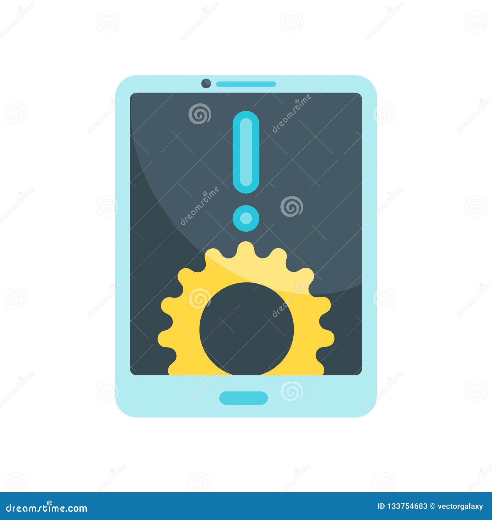 Tablet Icon Vector Sign and Symbol Isolated on White Background Stock ...