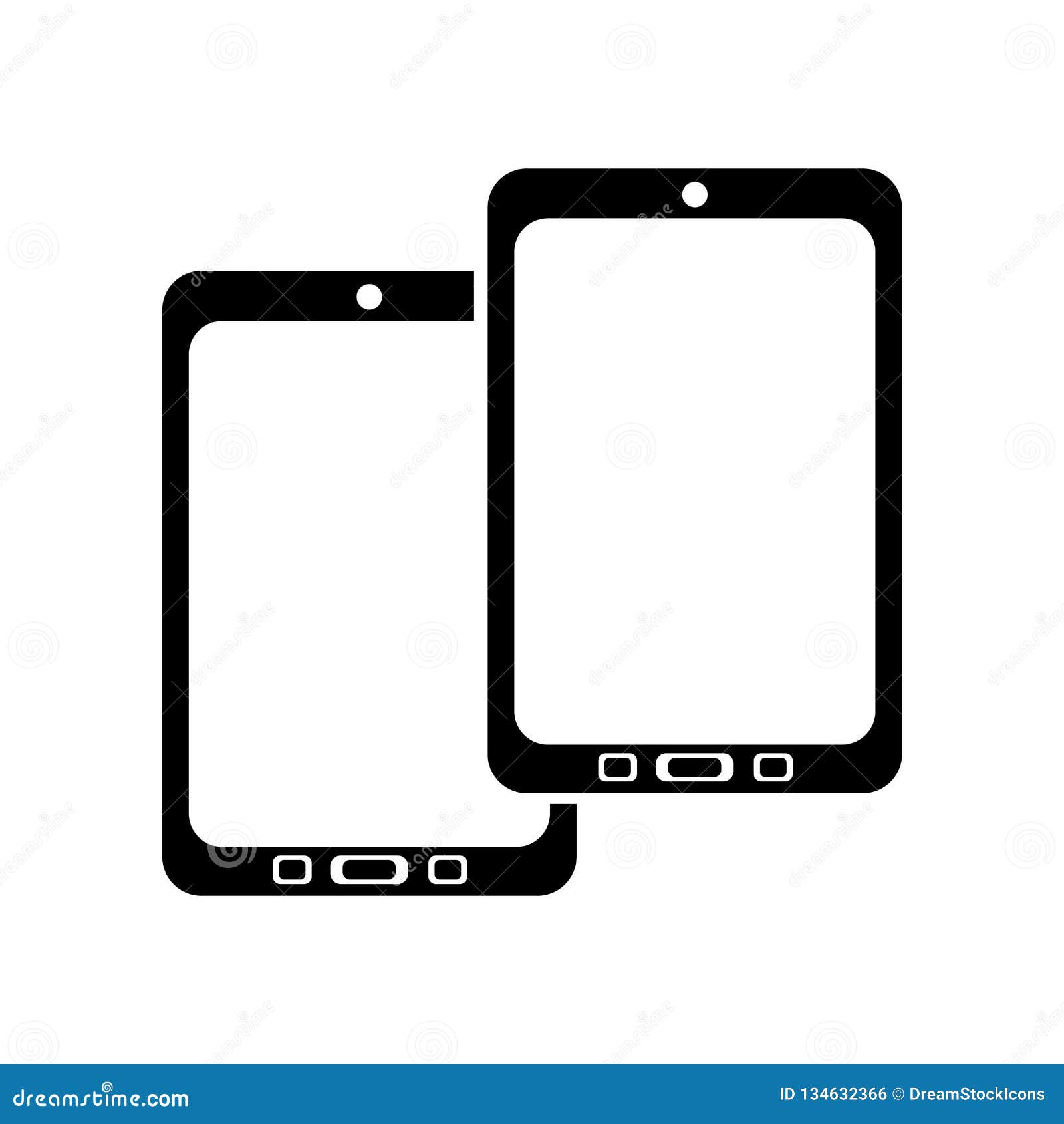 Tablet Icon Vector Sign and Symbol Isolated on White Background Stock ...