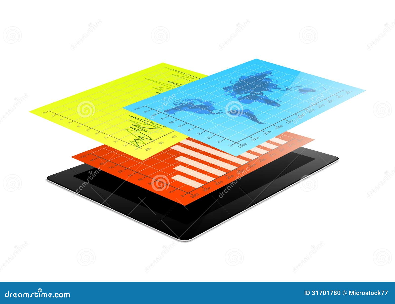 Tablet infographic design stock illustration. Illustration of tablet ...