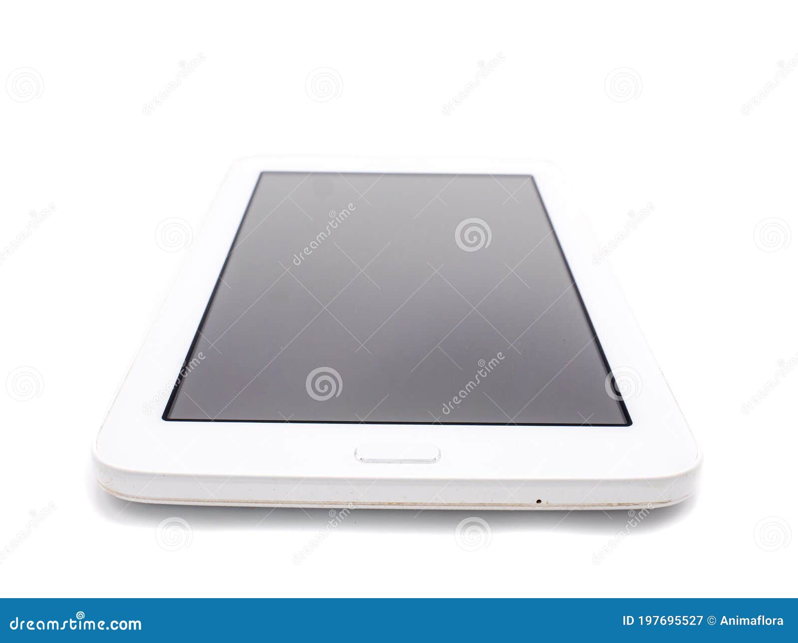 Tablet Isolated on White Background Stock Image - Image of isolated ...