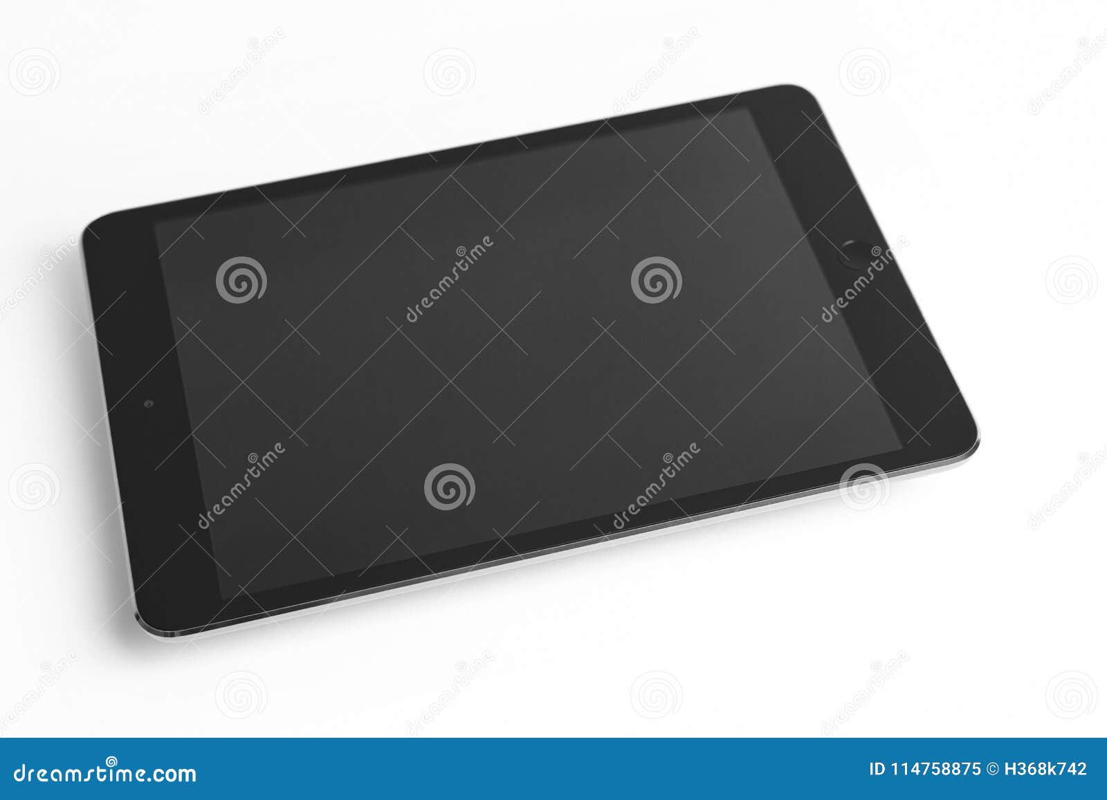 Tablet Isolated on White. Electronic Device Stock Image - Image of ...