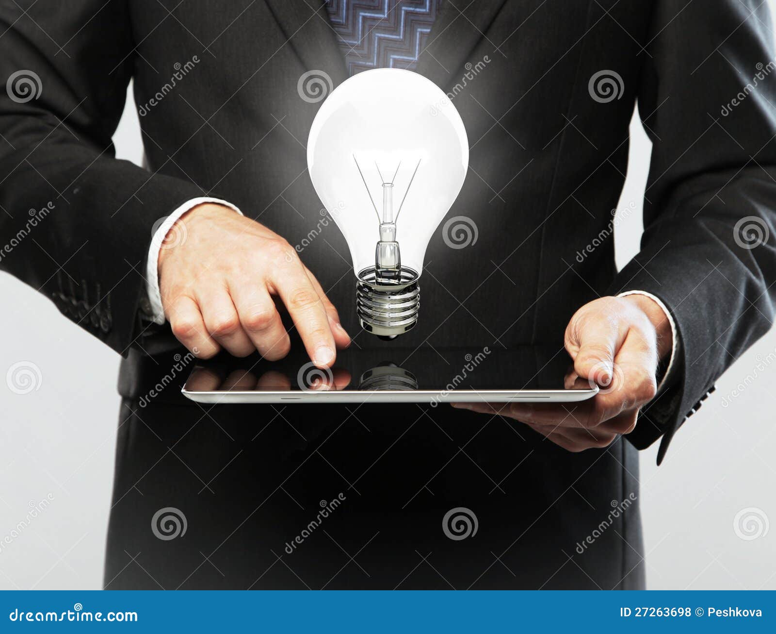 Tablet and lamp stock photo. Image of internet, idea - 27263698