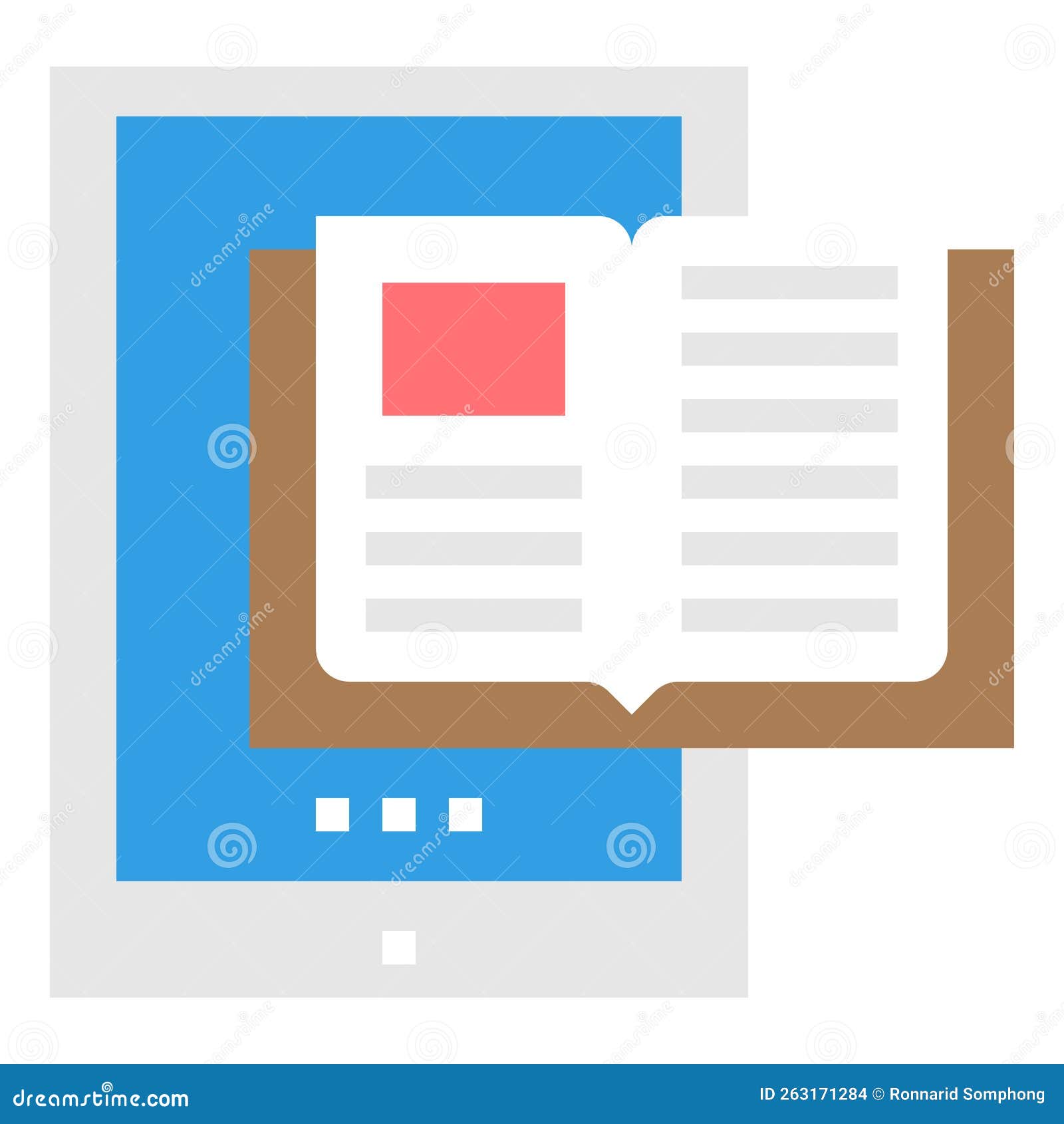 TABLET LEARNING ICON SYMBOL VECTOR Stock Vector - Illustration of ...