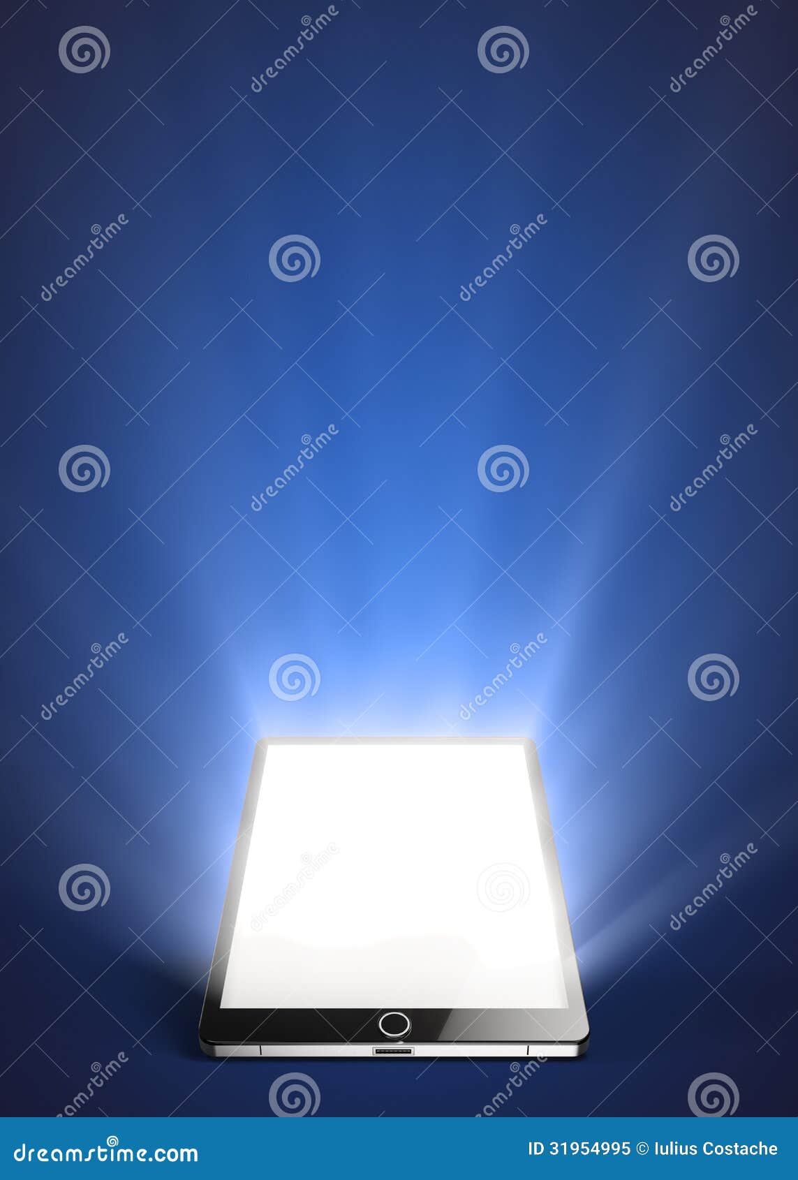 Tablet stock image. Image of screen, light, black, technology - 31954995