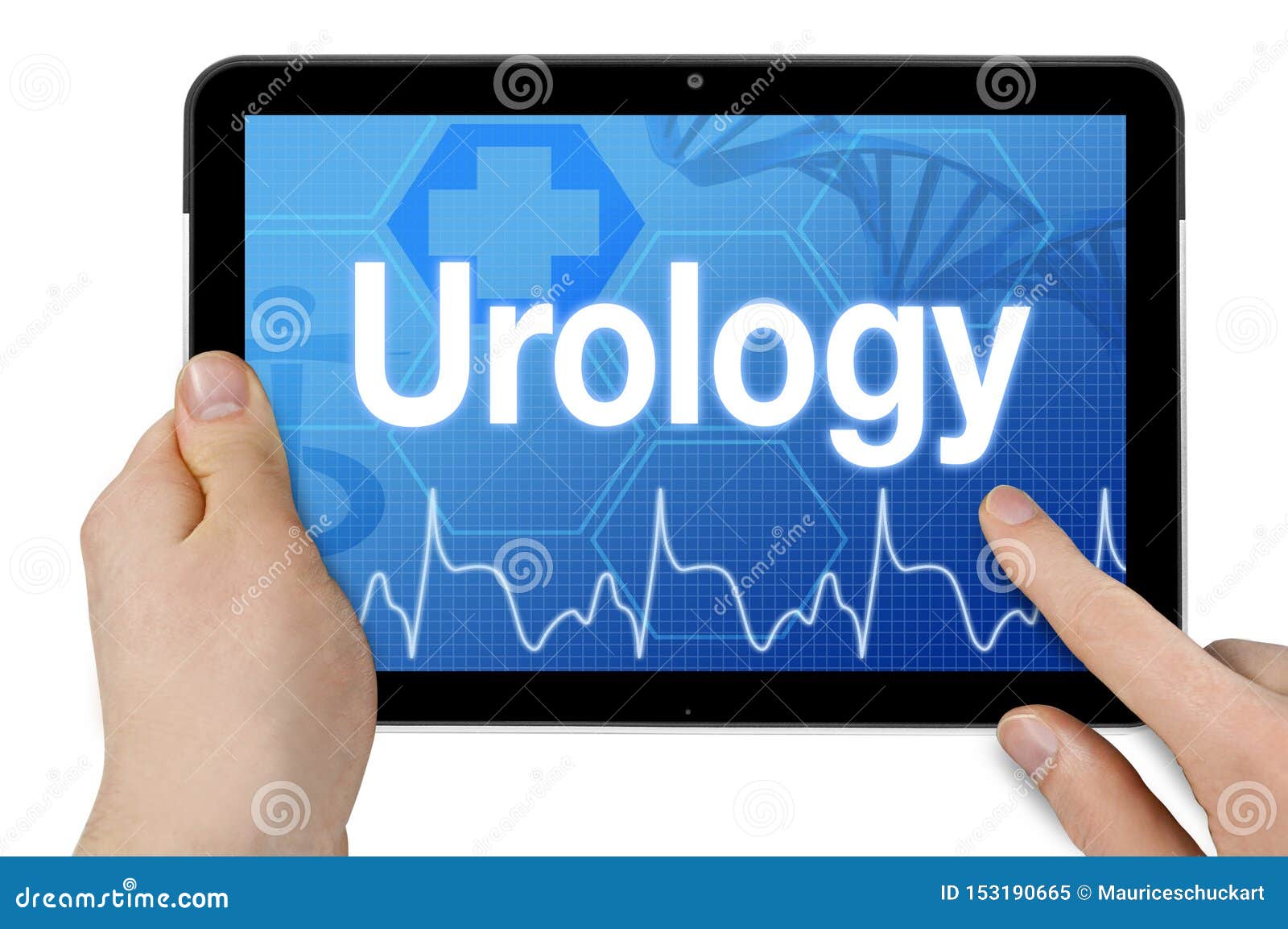 Tablet with Medical Interface and Urology Stock Image - Image of ...