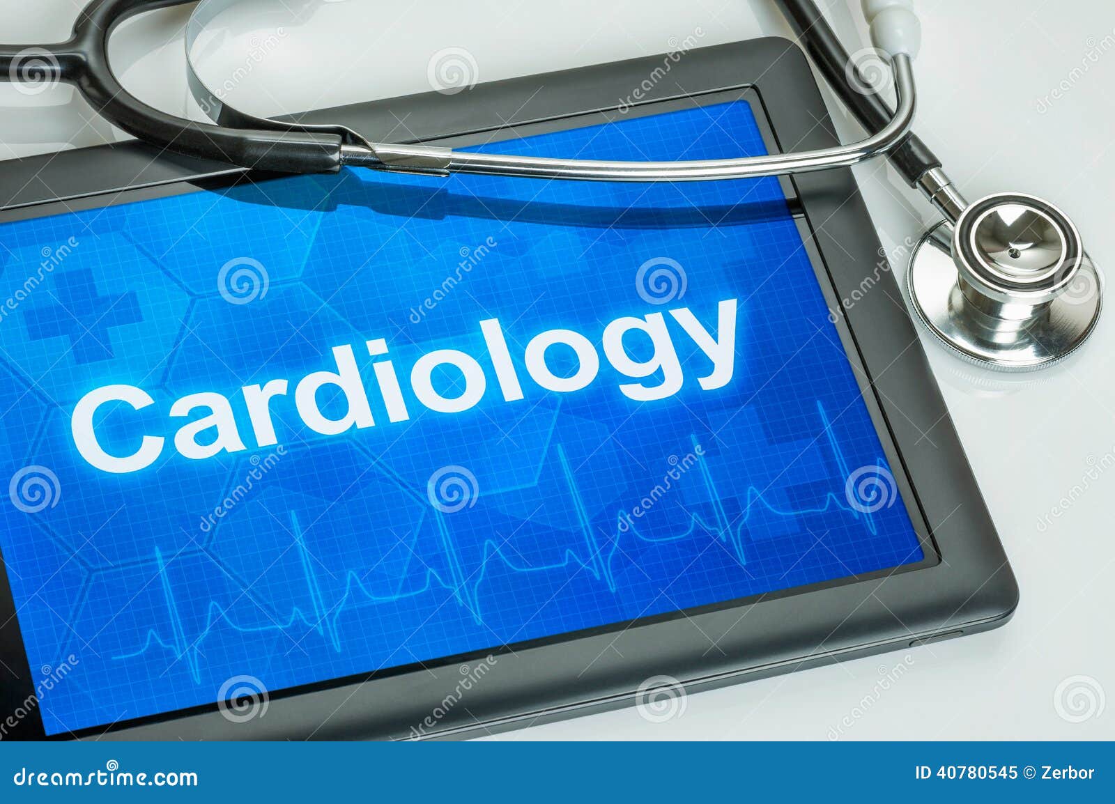 Tablet with the Medical Specialty Cardiology Stock Image - Image of ...