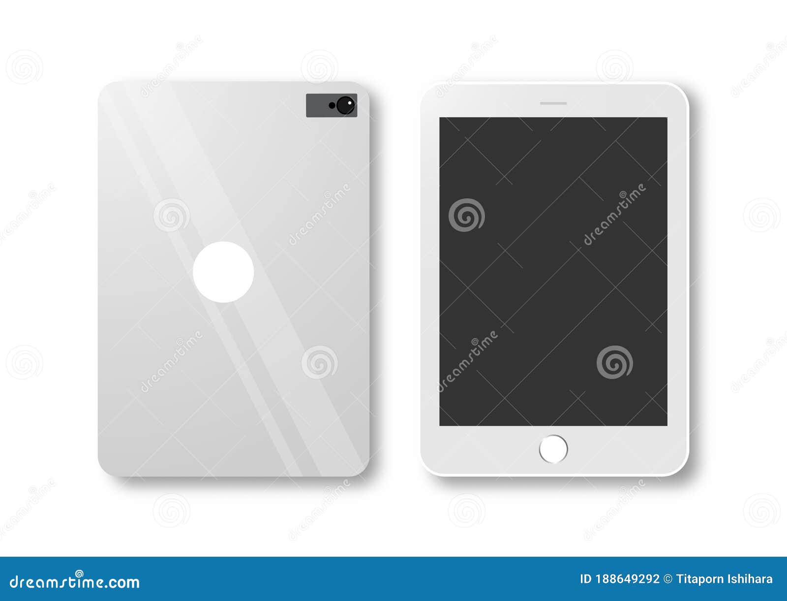 Tablet Back Side View Stock Illustrations – 127 Tablet Back Side View ...