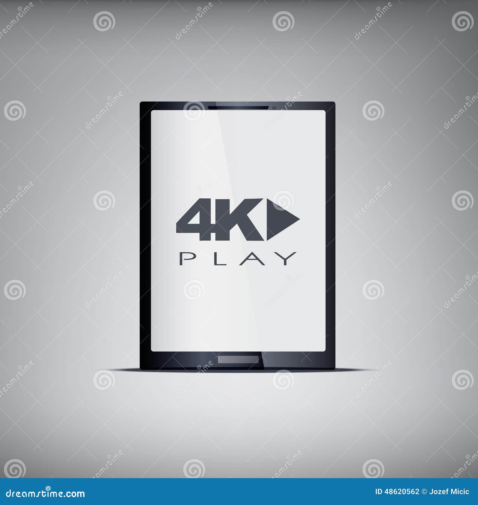 Tablet with Modern Ultra Hd Resolution. Stock Vector - Illustration of ...