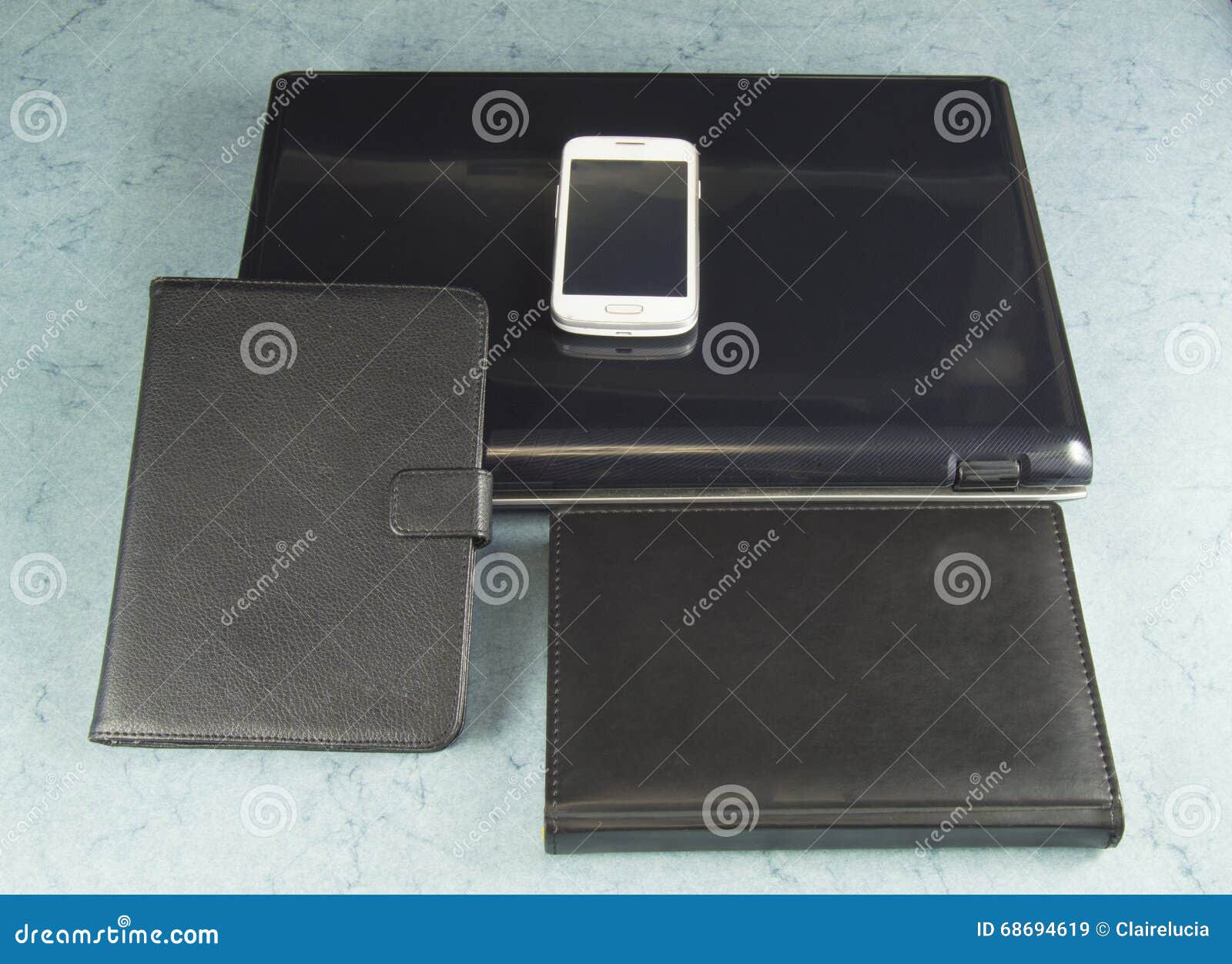 Tablet, Notebook PC and Mobile Phone on Your Office Desk Stock Image ...