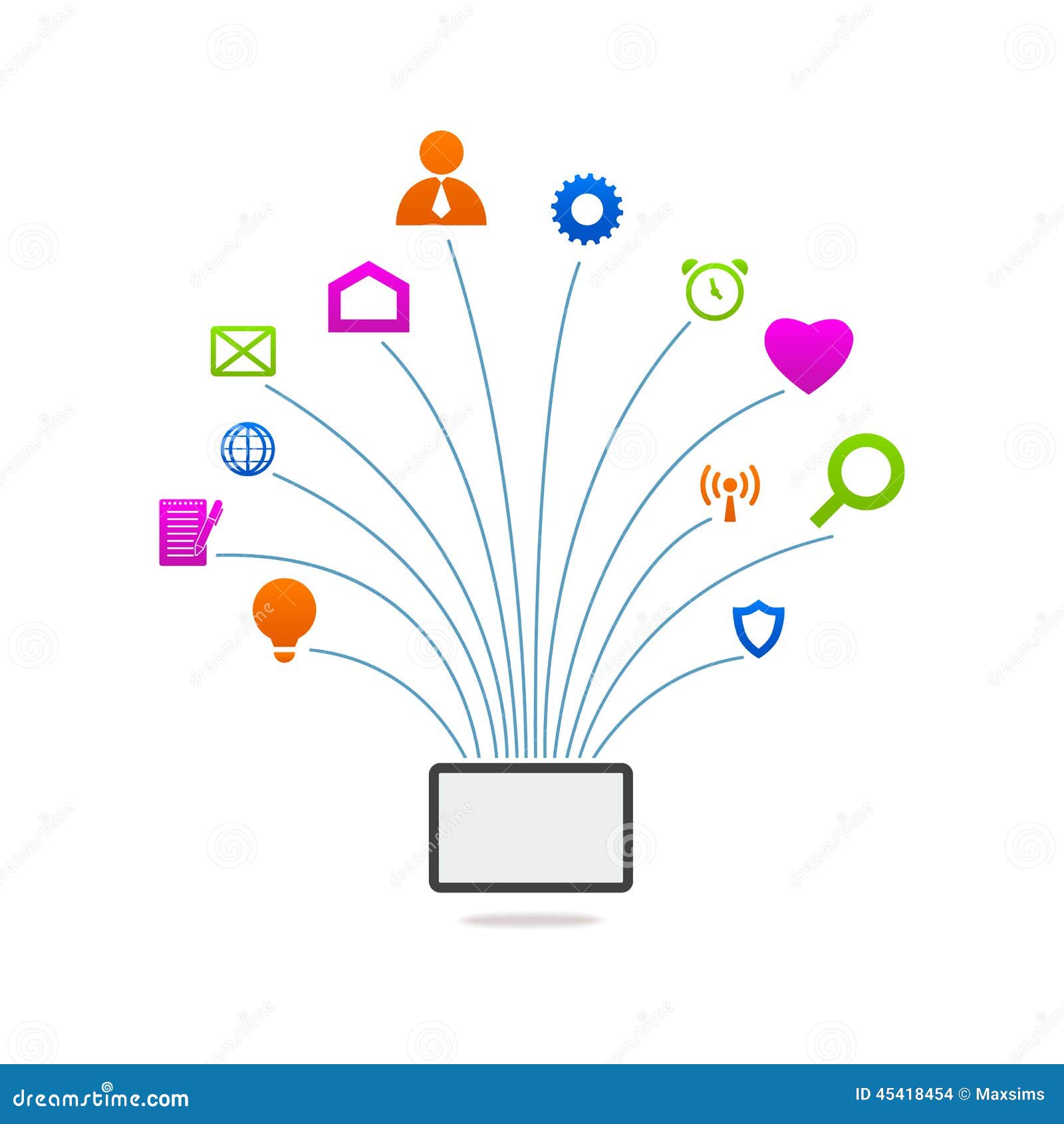 Online Communication Icons Stock Illustrations – 78,243 Online ...