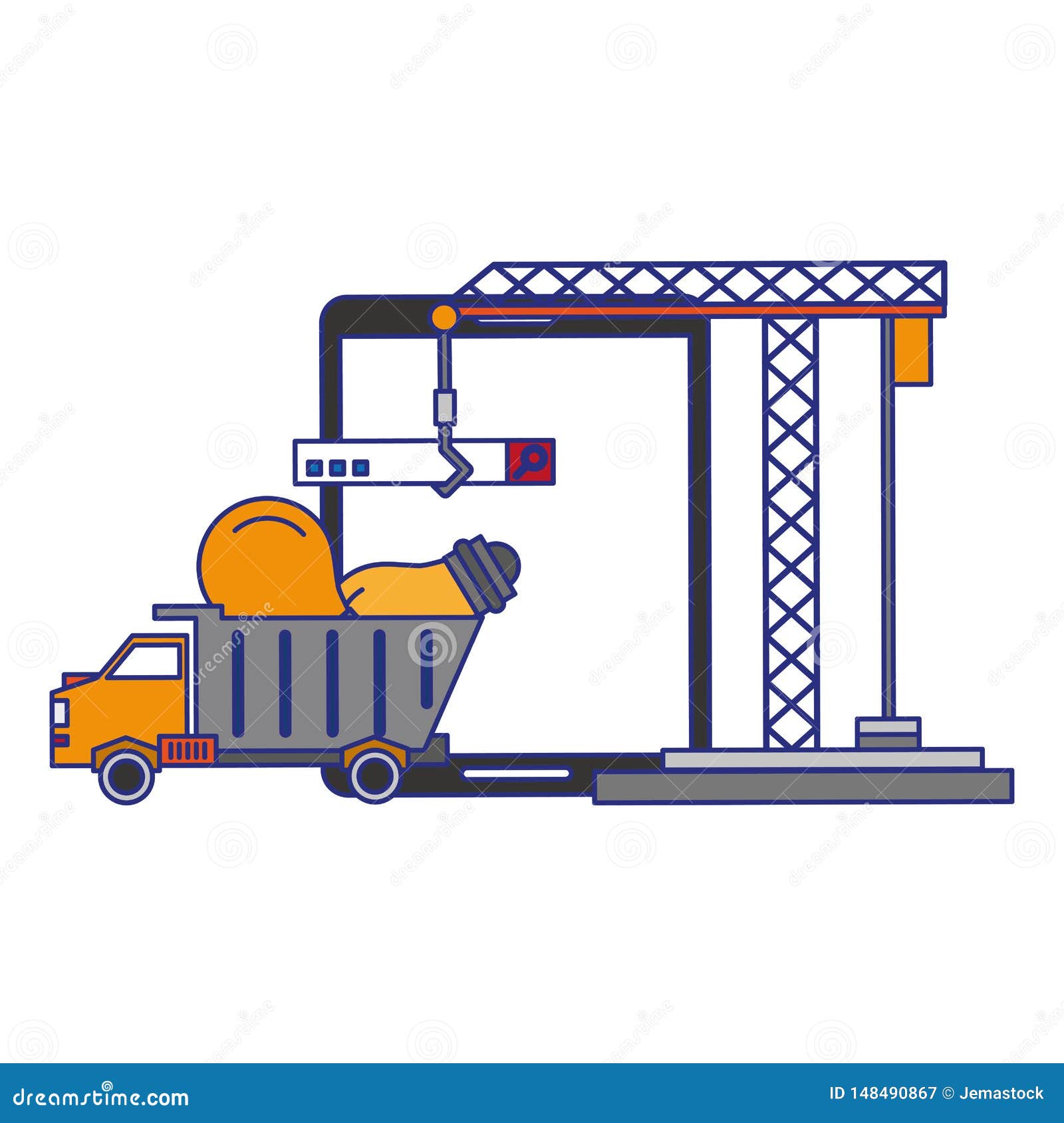 Tablet Operative System Under Construction Stock Vector - Illustration ...
