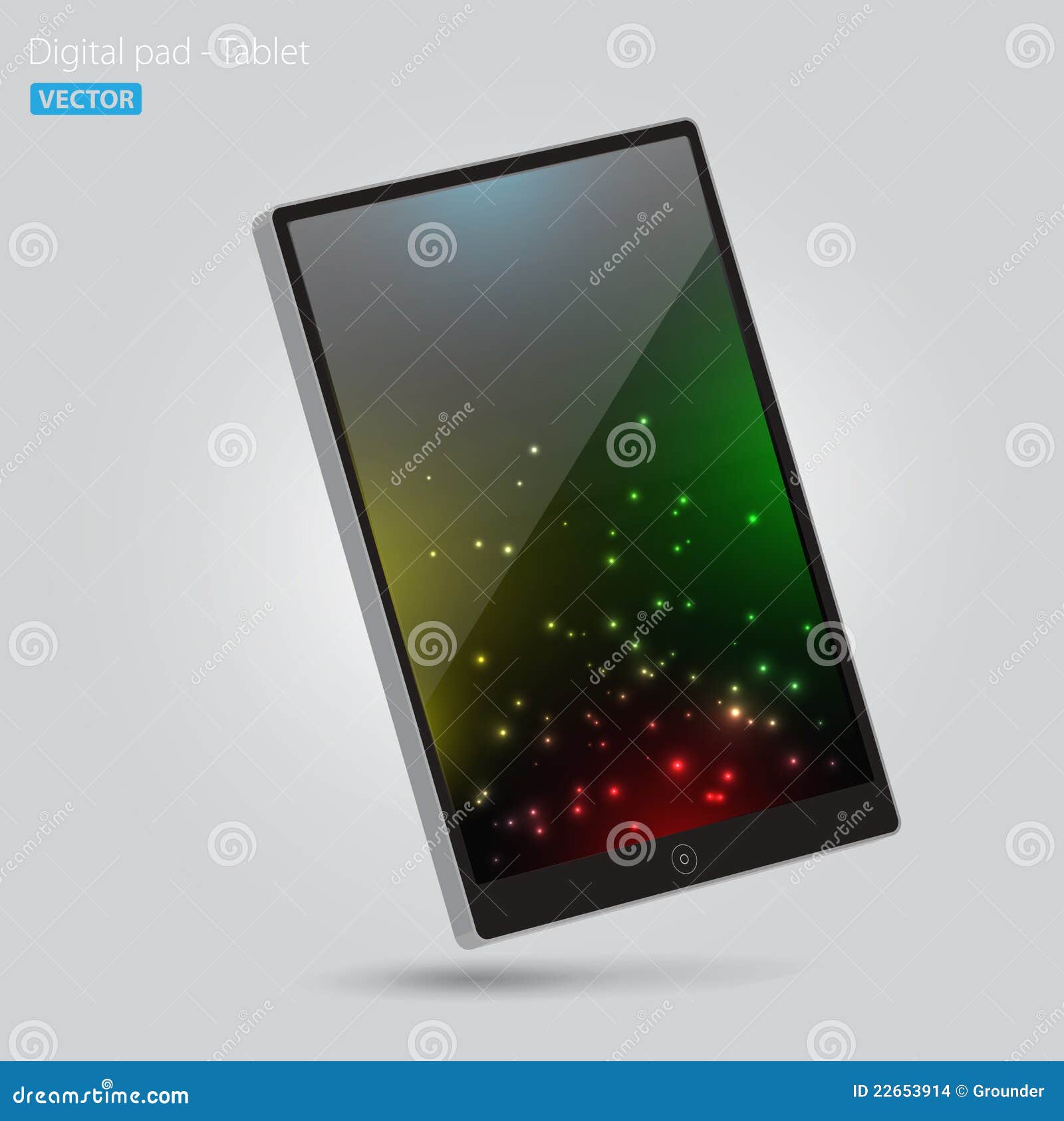 Tablet OS interface stock vector. Illustration of organizer - 22653914