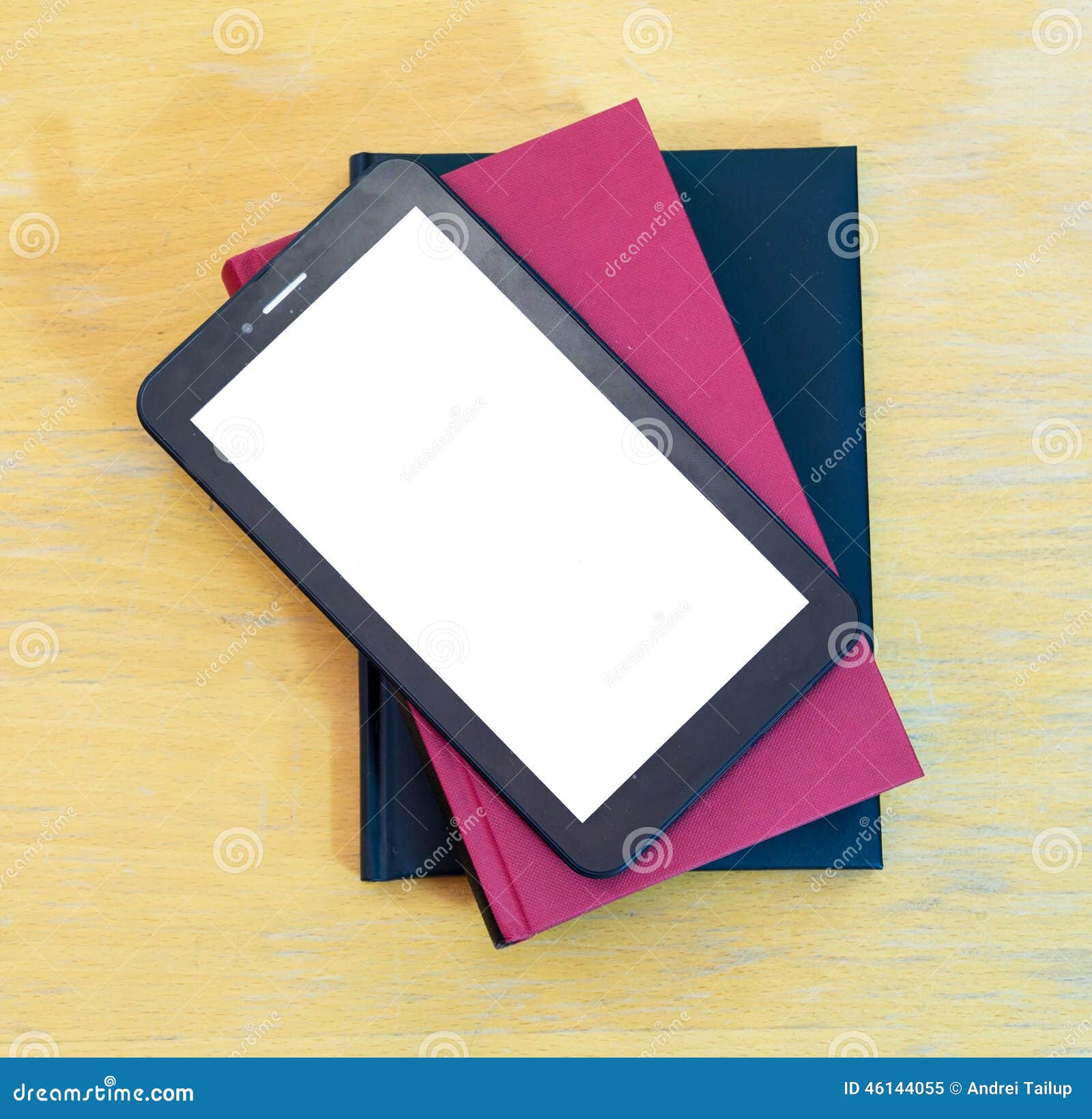 Tablet over books stock image. Image of hardcover, smartphone - 46144055