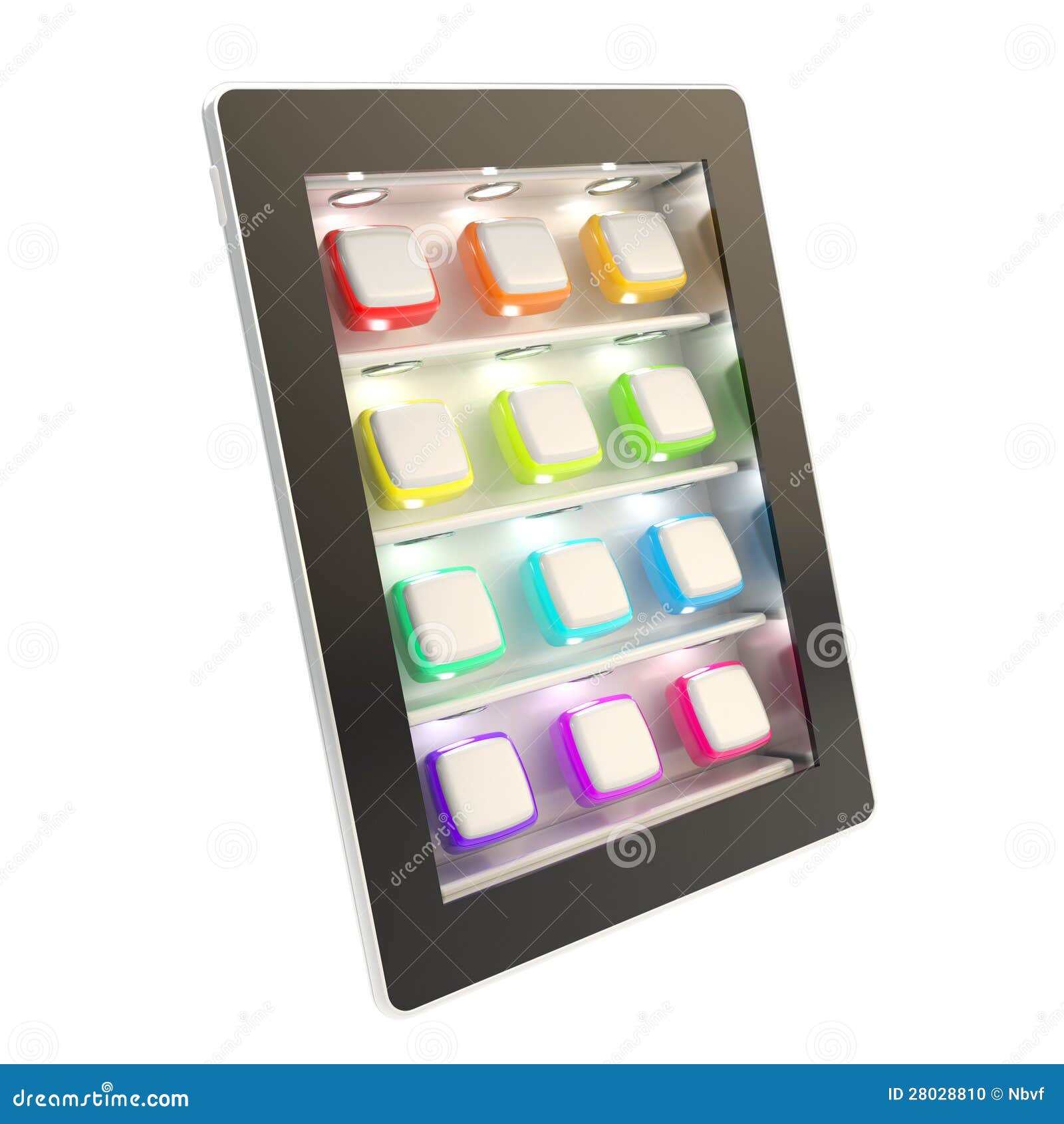 Tablet Pad Electronic Device Isolated Stock Illustration - Illustration ...