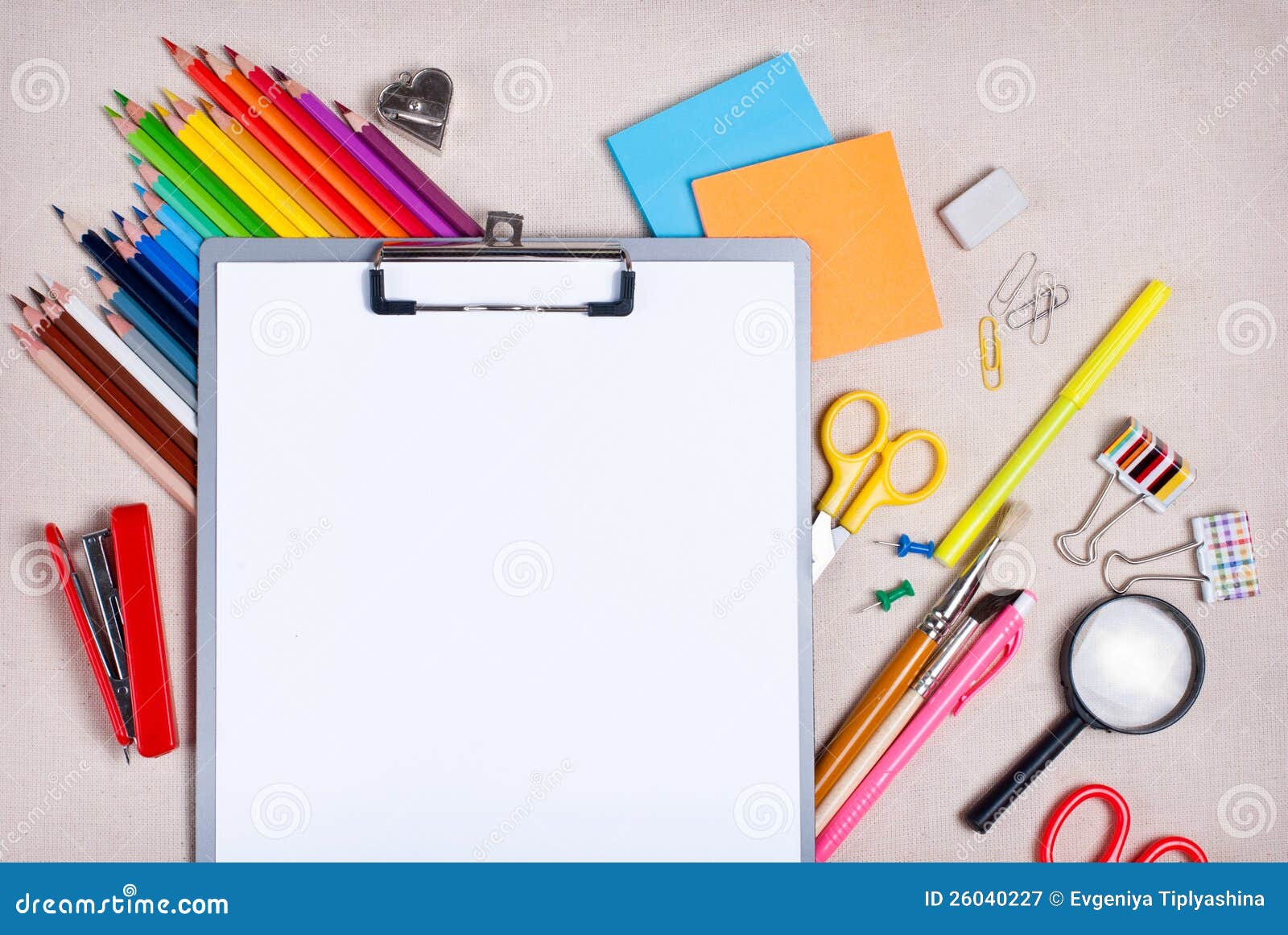 The tablet of paper stock image. Image of note, paper - 26040227