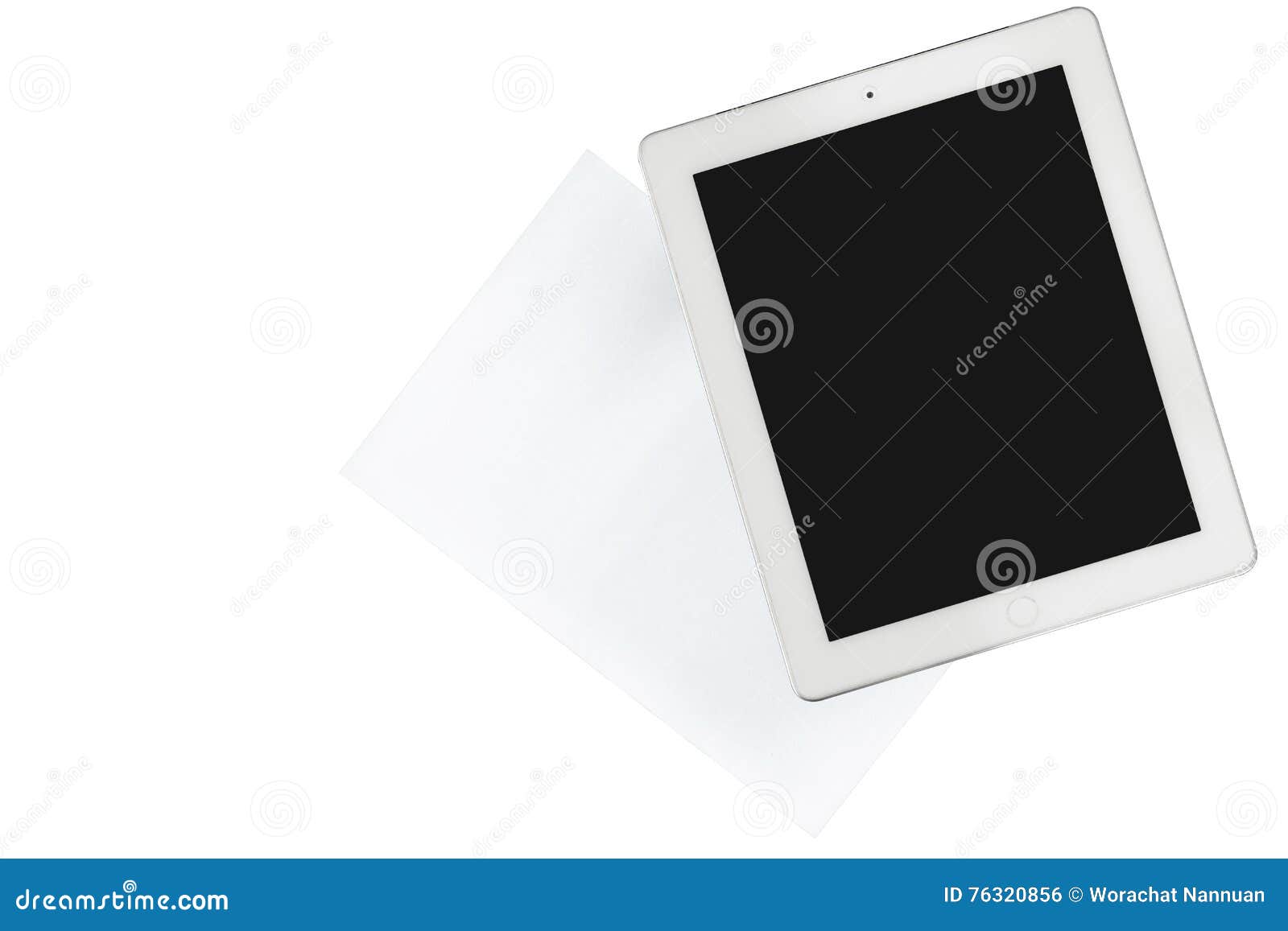 Tablet and Paper is Isolated on Transparent Stock Photo - Image of ...